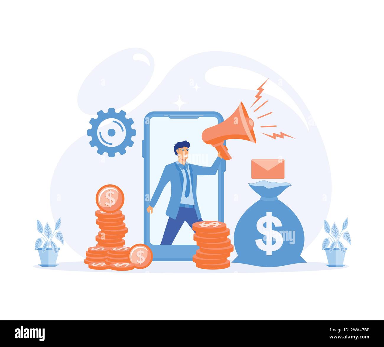 Refer A Friend Concept Design, about referral and earn money. Suitable ...