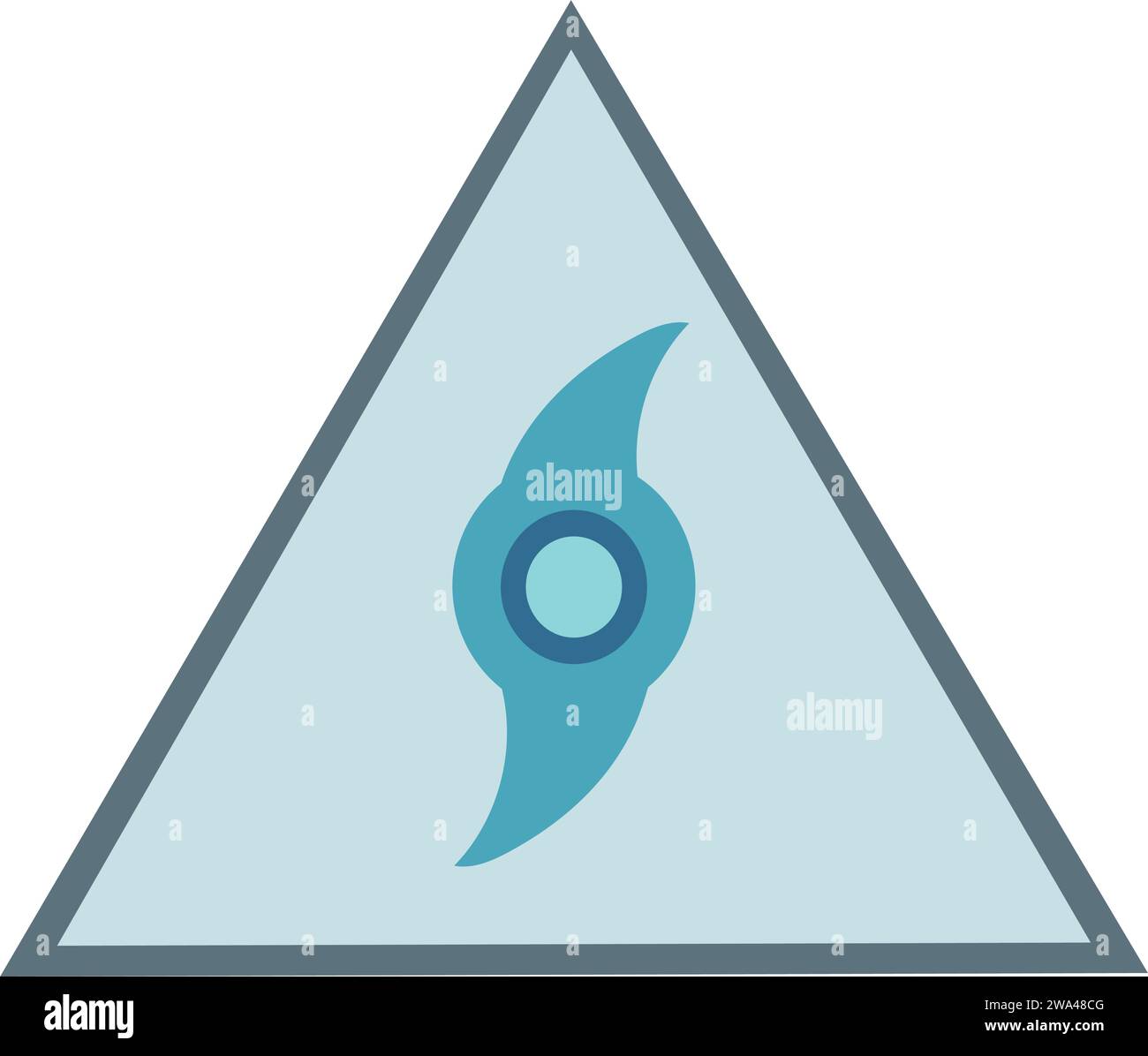 hurricane triangle signal isolated icon Stock Vector Image & Art - Alamy