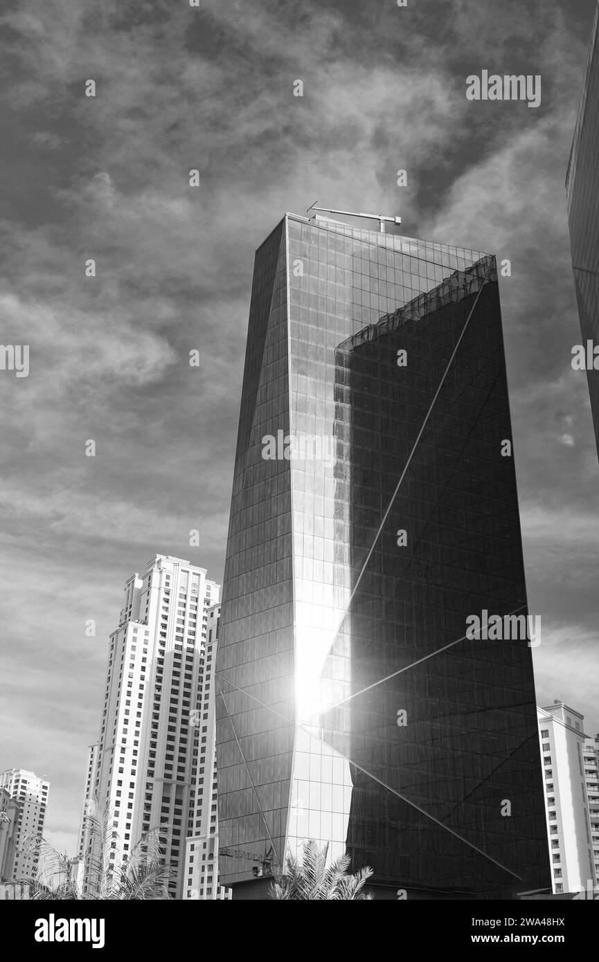 Dubai, United Arab Emirates - December 26, 2017: skyscraper building ...