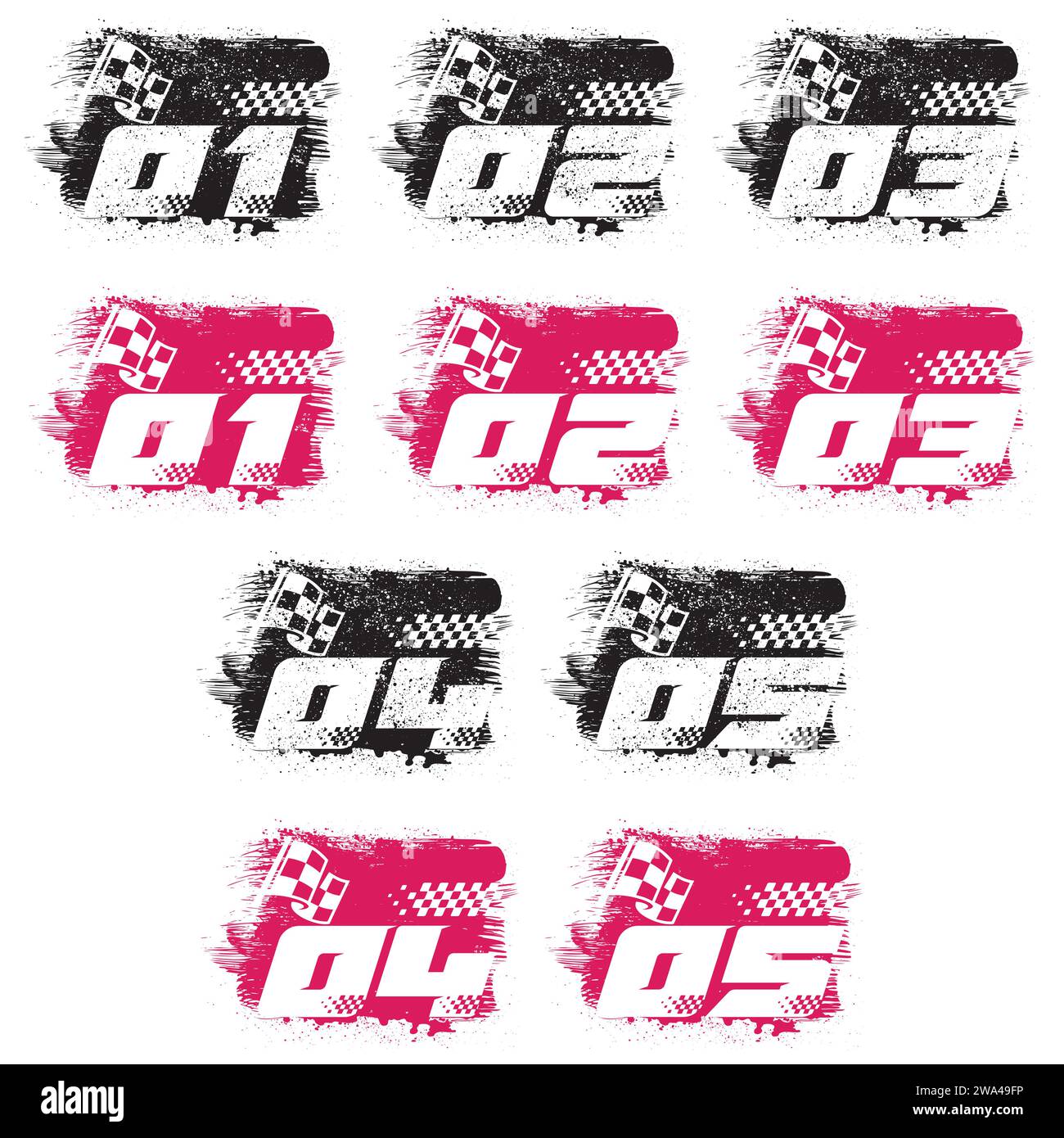 Sport race track flags 1 Stock Vector Image & Art - Alamy