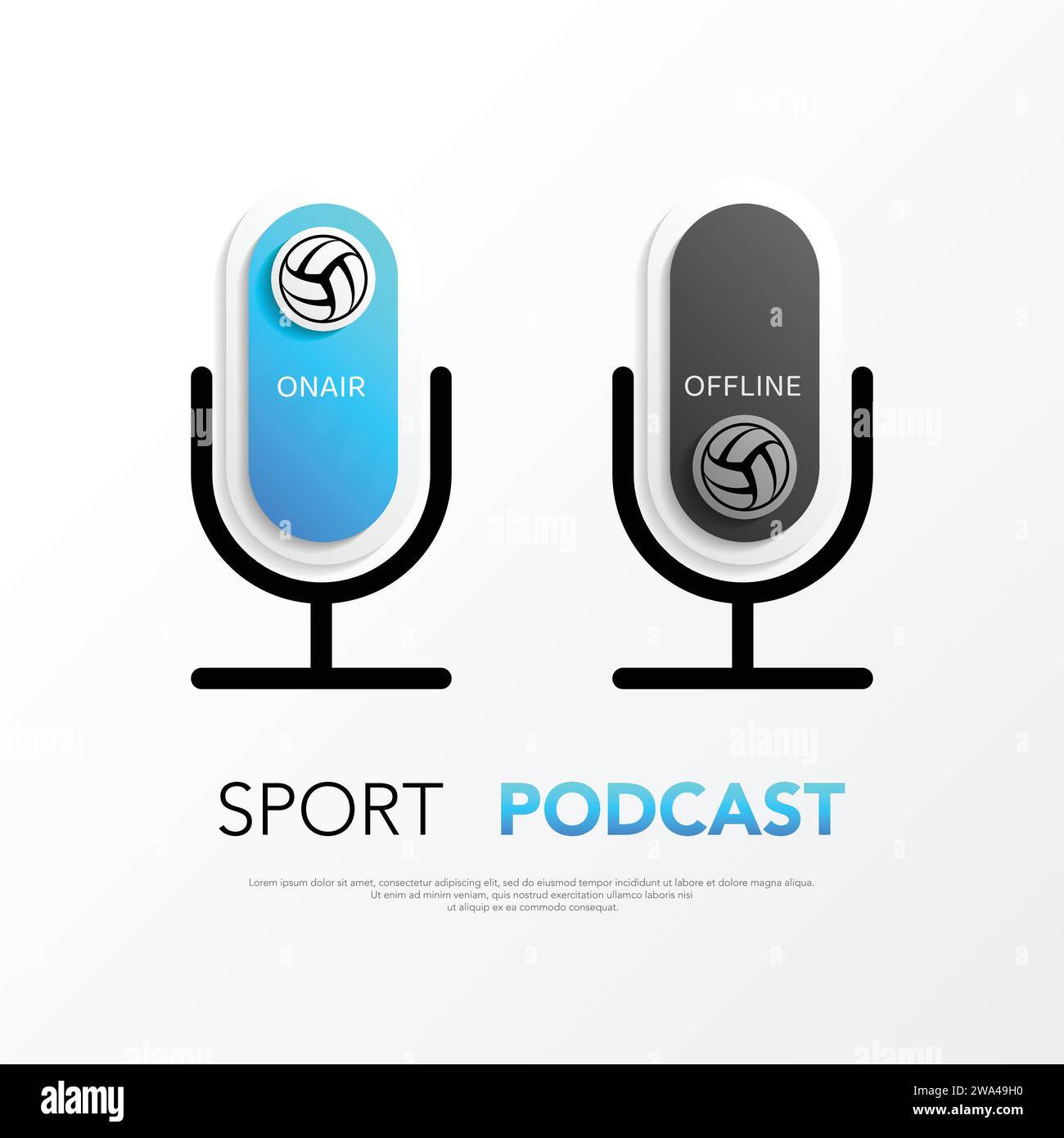 Sport microphone hi-res stock photography and images - Alamy