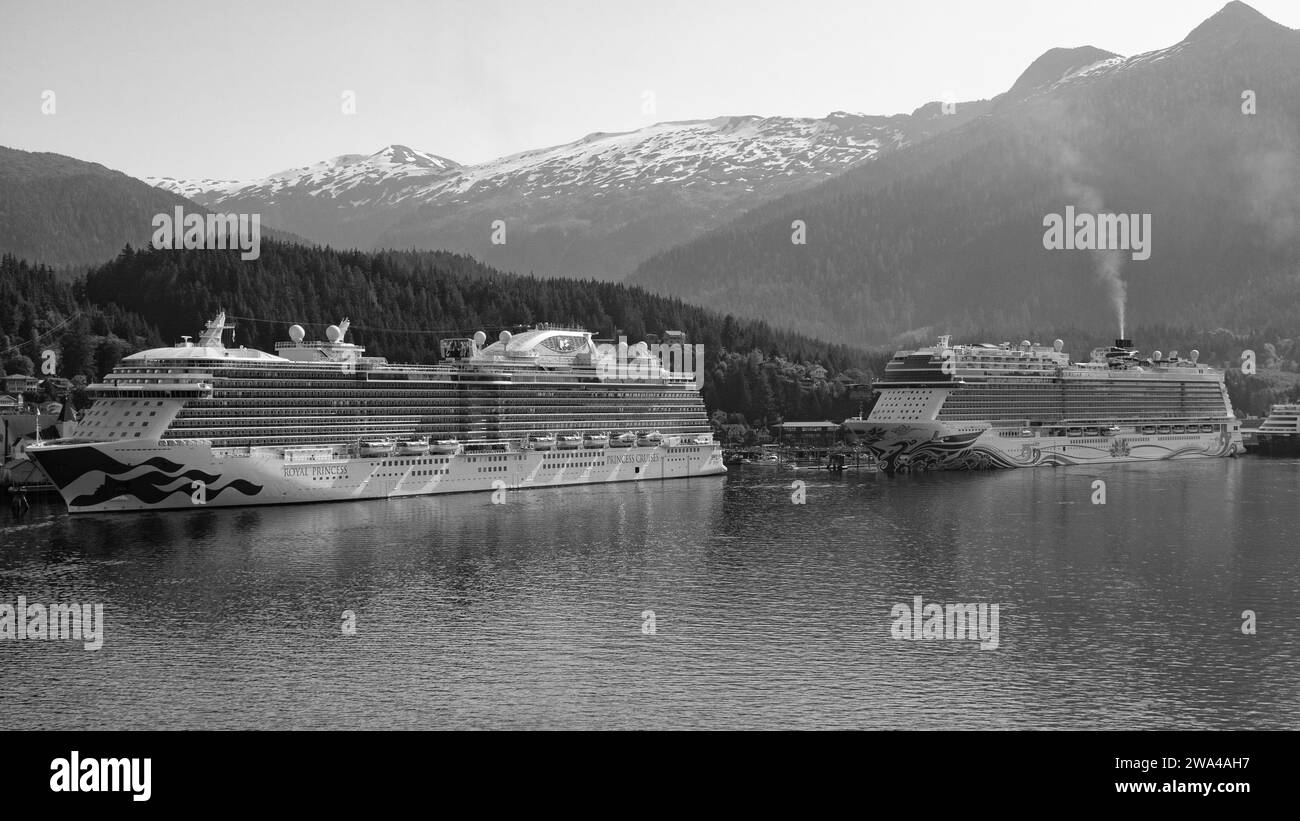 Ketchikan, Alaska USA - May 27, 2019: cruise ship Royal Princess and ...