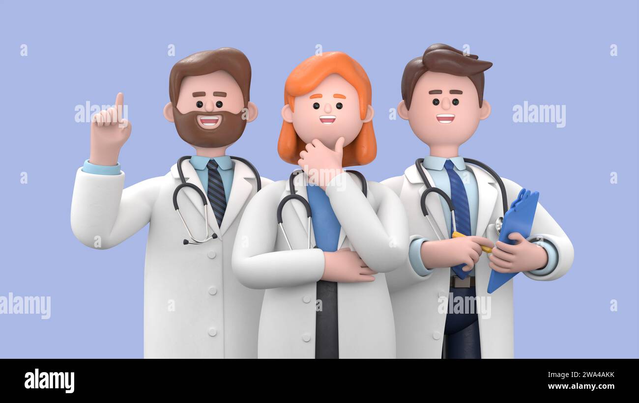 Cartoon of doctors hi-res stock photography and images - Alamy