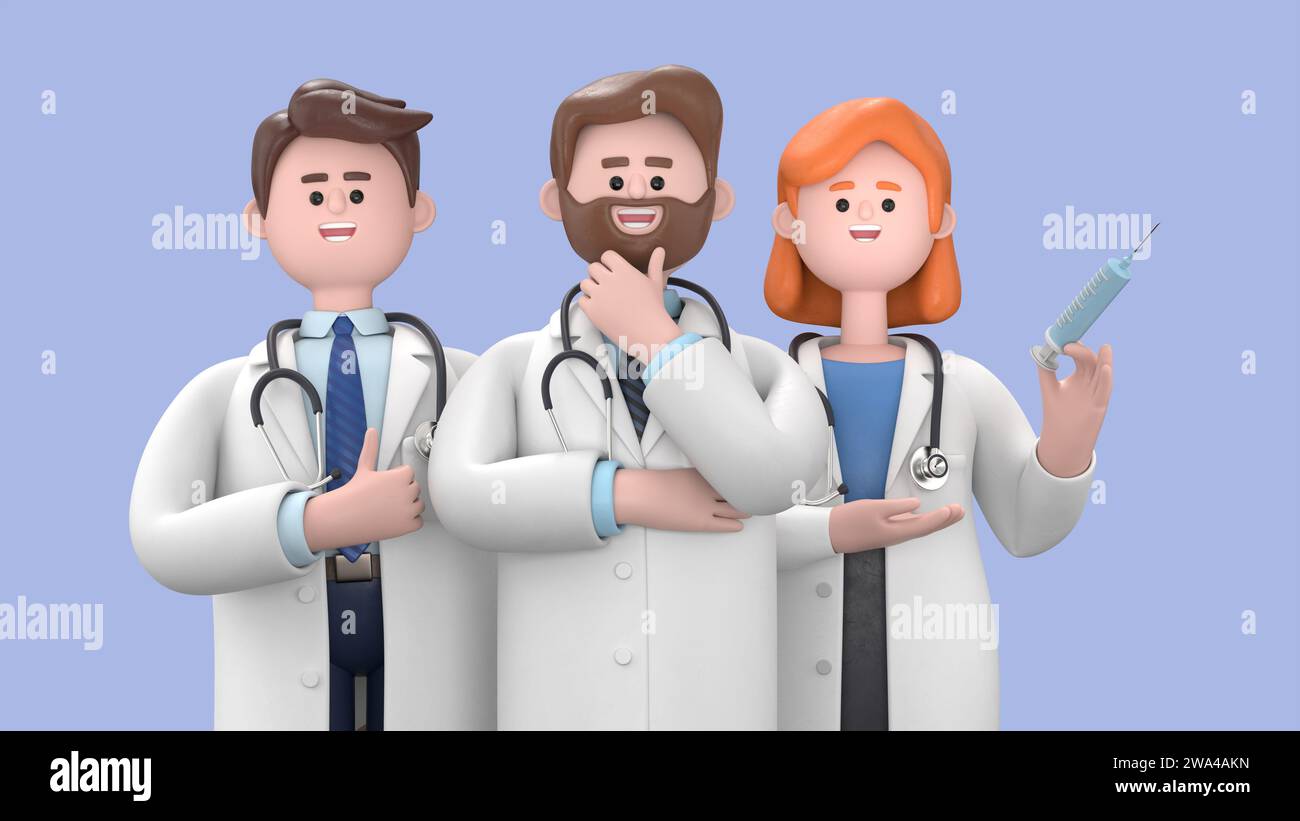 Cartoon of doctors hi-res stock photography and images - Alamy