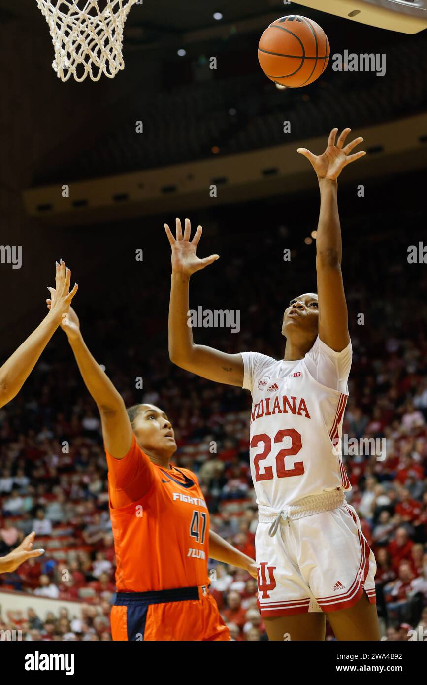 Bloomington, United States. 31st Dec, 2023. Chloe Moore-McNeil (22) of ...