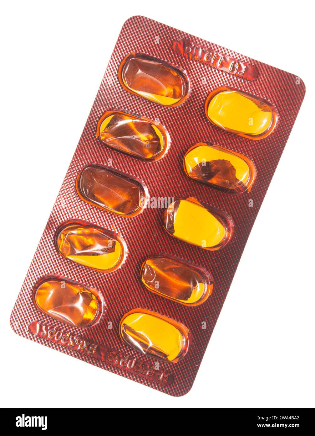 Empty used medicine blister Cut Out Stock Images & Pictures - Alamy