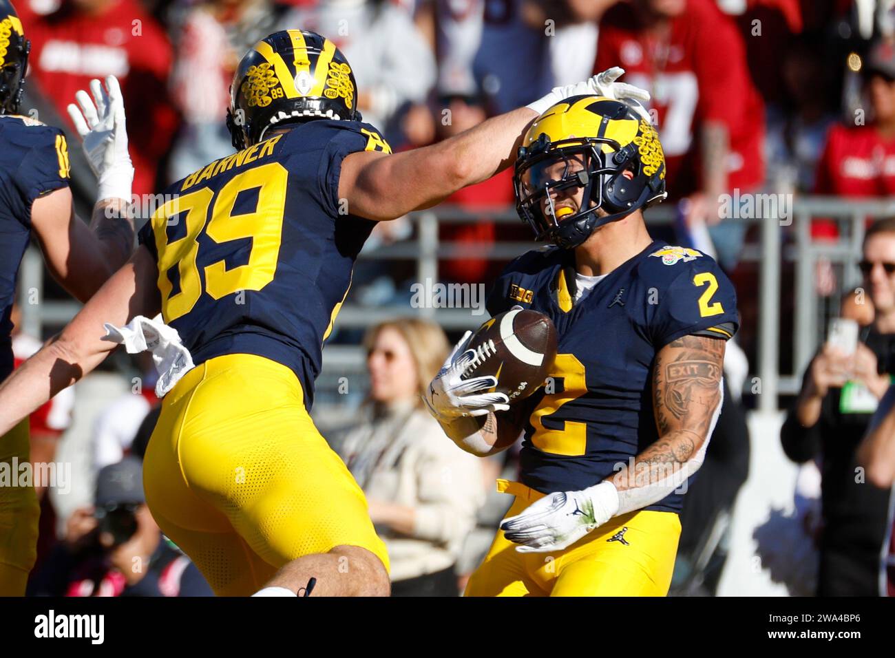 Los Angeles, United States. 01st Jan, 2024. Michigan running back Blake ...