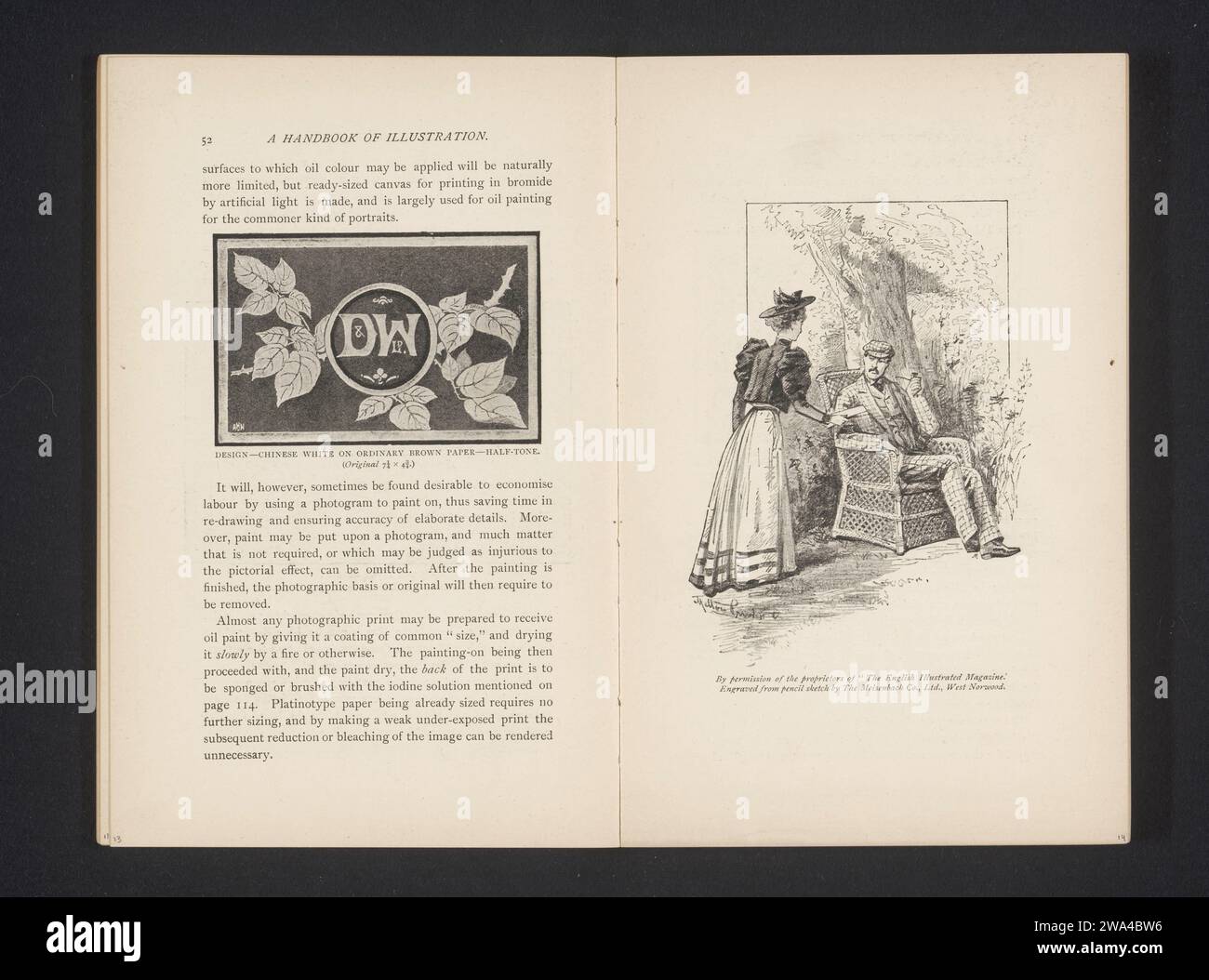 Photo production of a sketch of a woman who walks with a letter to a ...