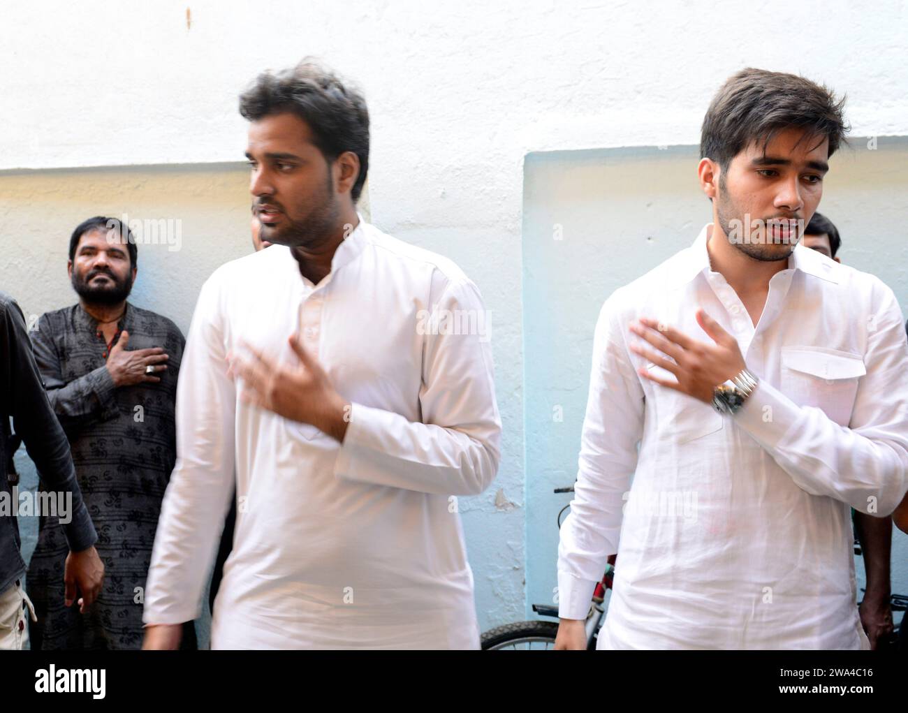Shia men flogging themselves during the Muharram mourning festival of ...
