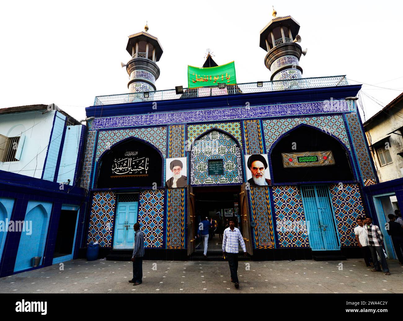 The Iranian mosque at Imamwada Bhendi Bazar in Mumbai, India Stock ...