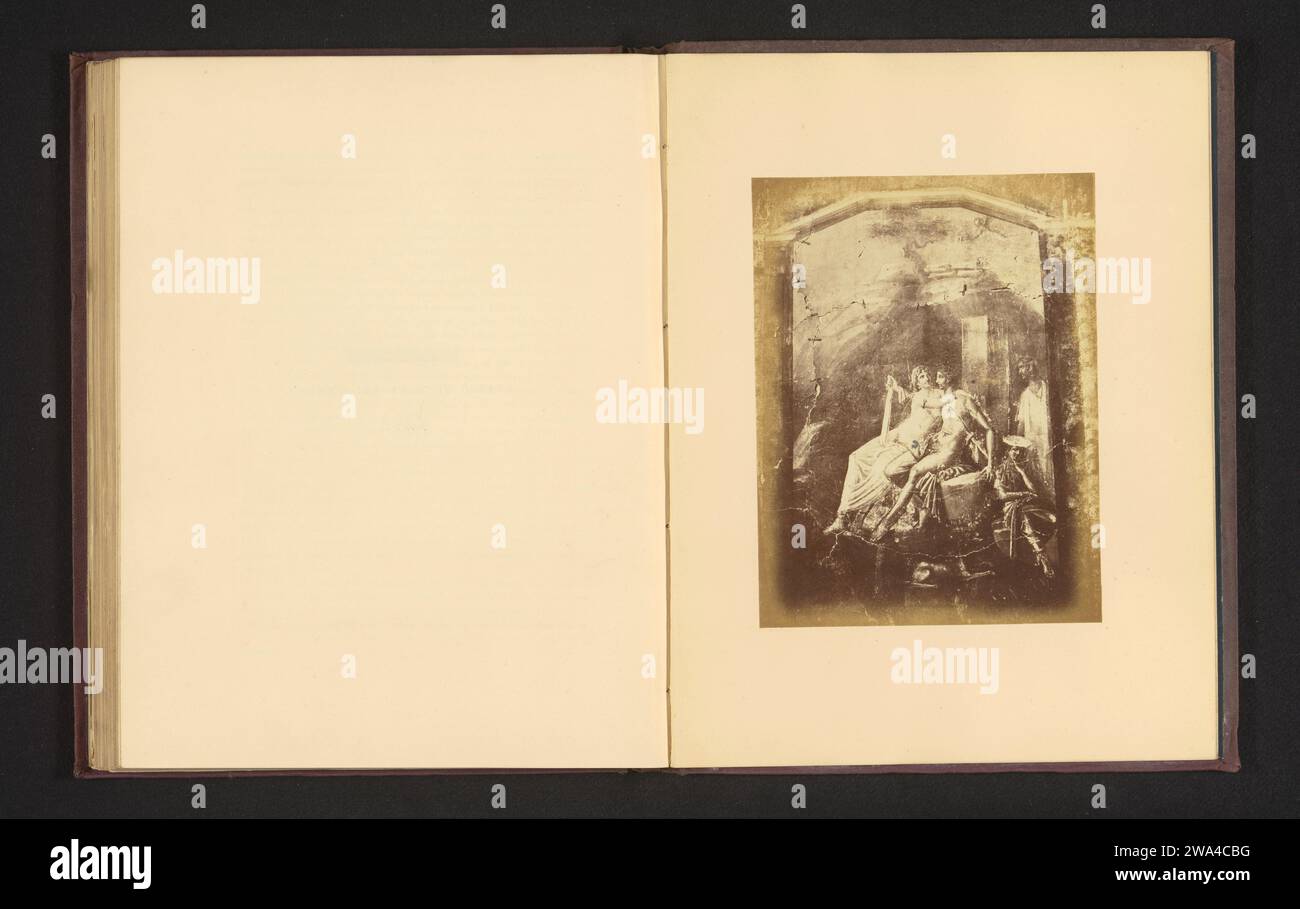 View of a Fresco from Mars and Venus in Pompeii, Anonymous, c. 1862 ...