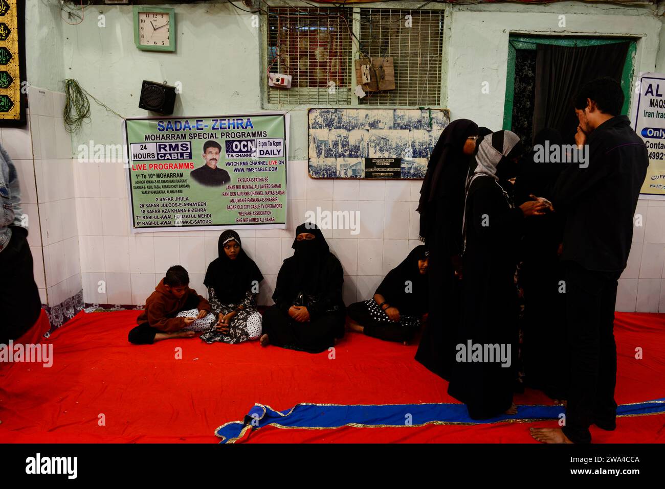 Shia Muslims visiting sites representing the story of the martyrdom of ...