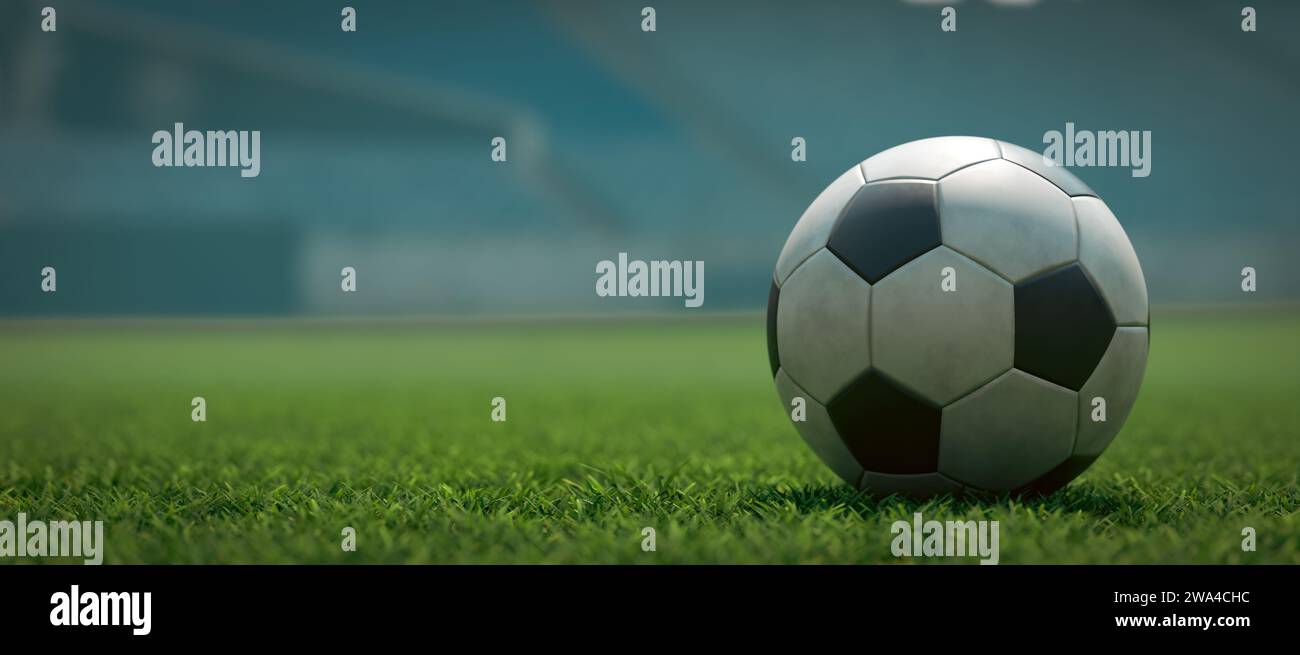 Soccer football ball stadium 3d hi-res stock photography and images - Alamy