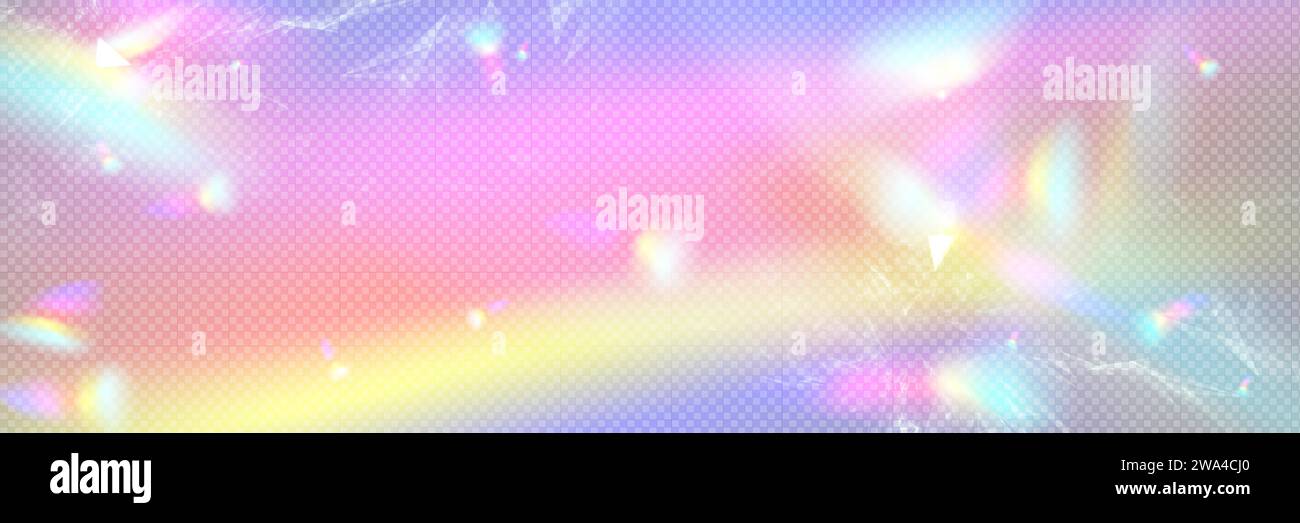 Iridescent flare background with transparent overlay effect. Realistic ...