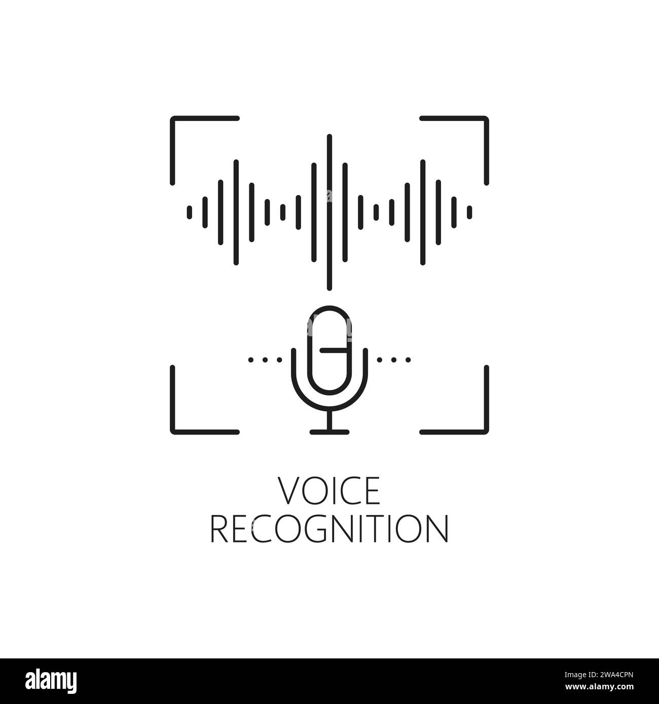 Voice Recognition Biometric Identification And Verification Icon