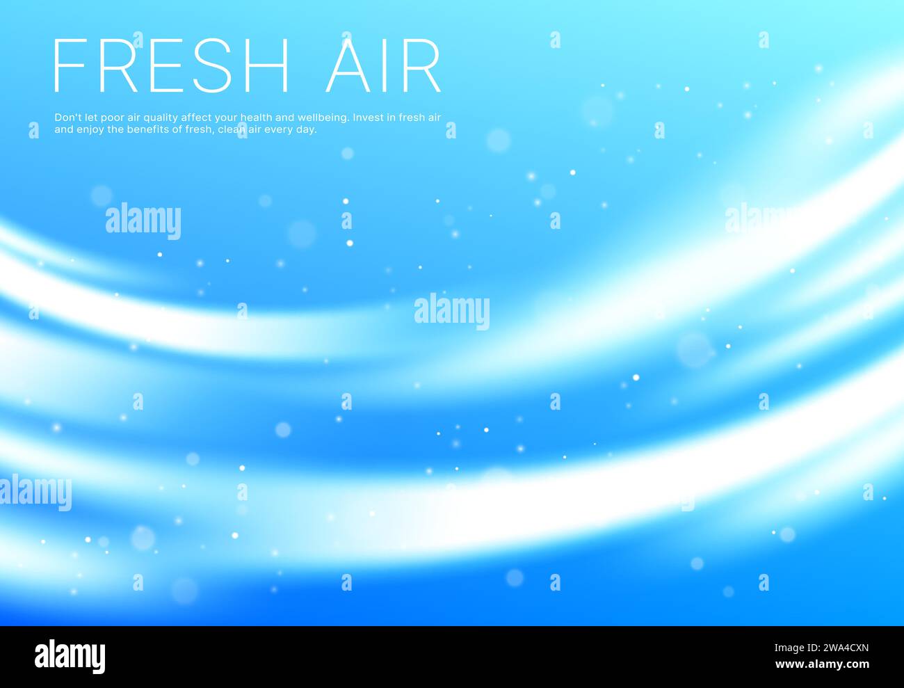 Fresh air flow, icy wind stream motion background. Air conditioning ...