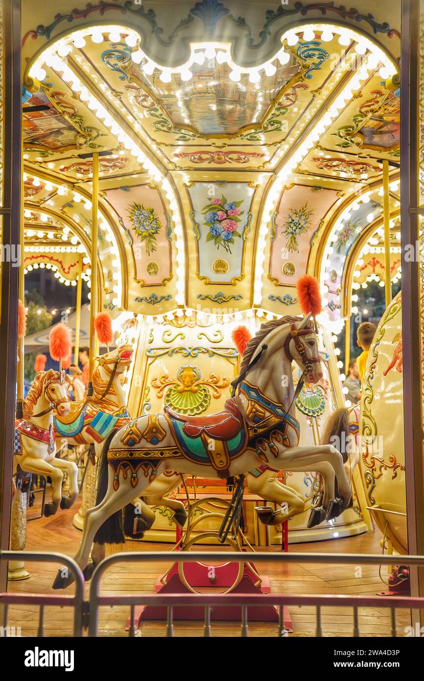 Merry go round for kids hi-res stock photography and images - Alamy