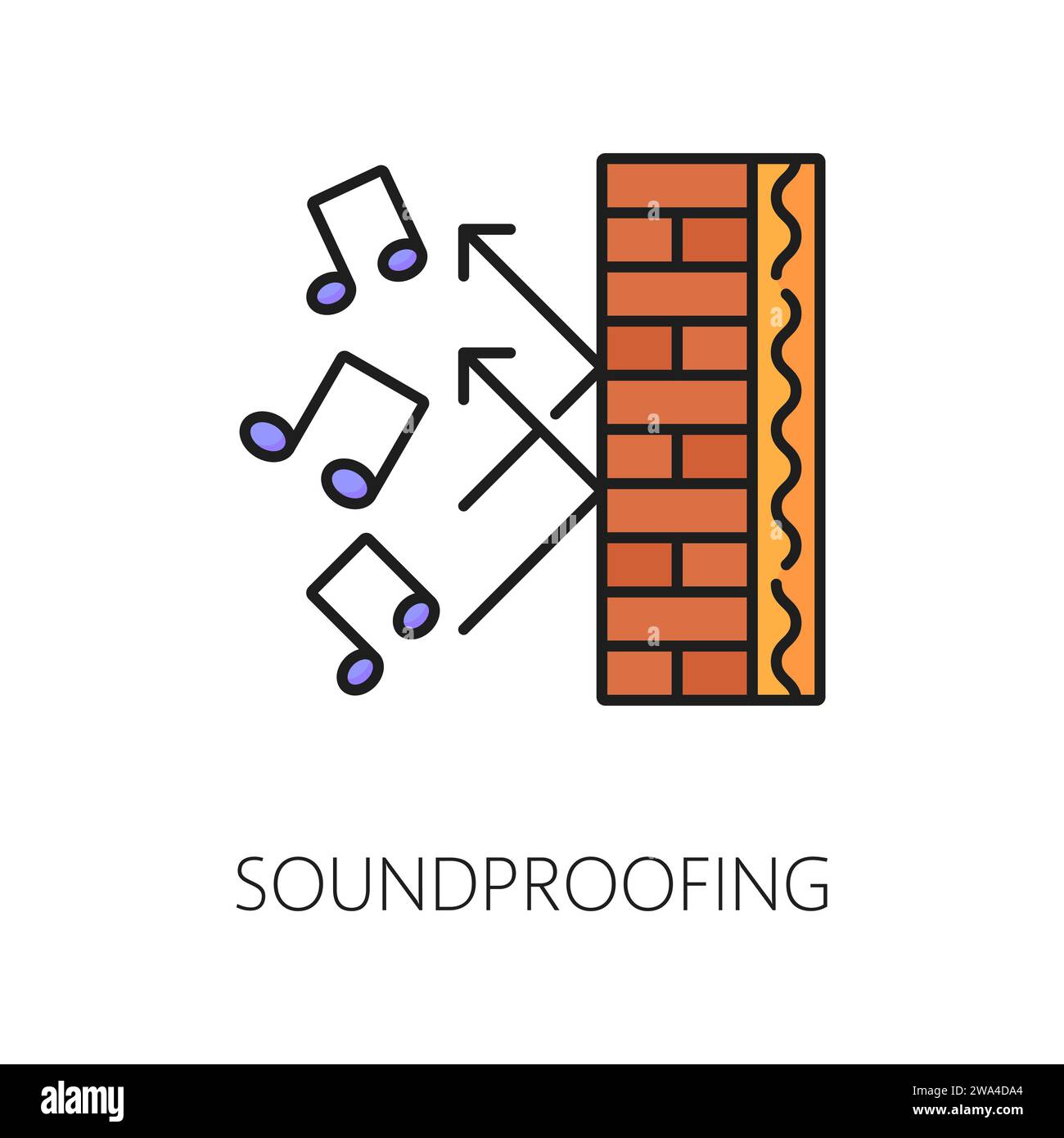 Cross section of brick wall Stock Vector Images - Alamy