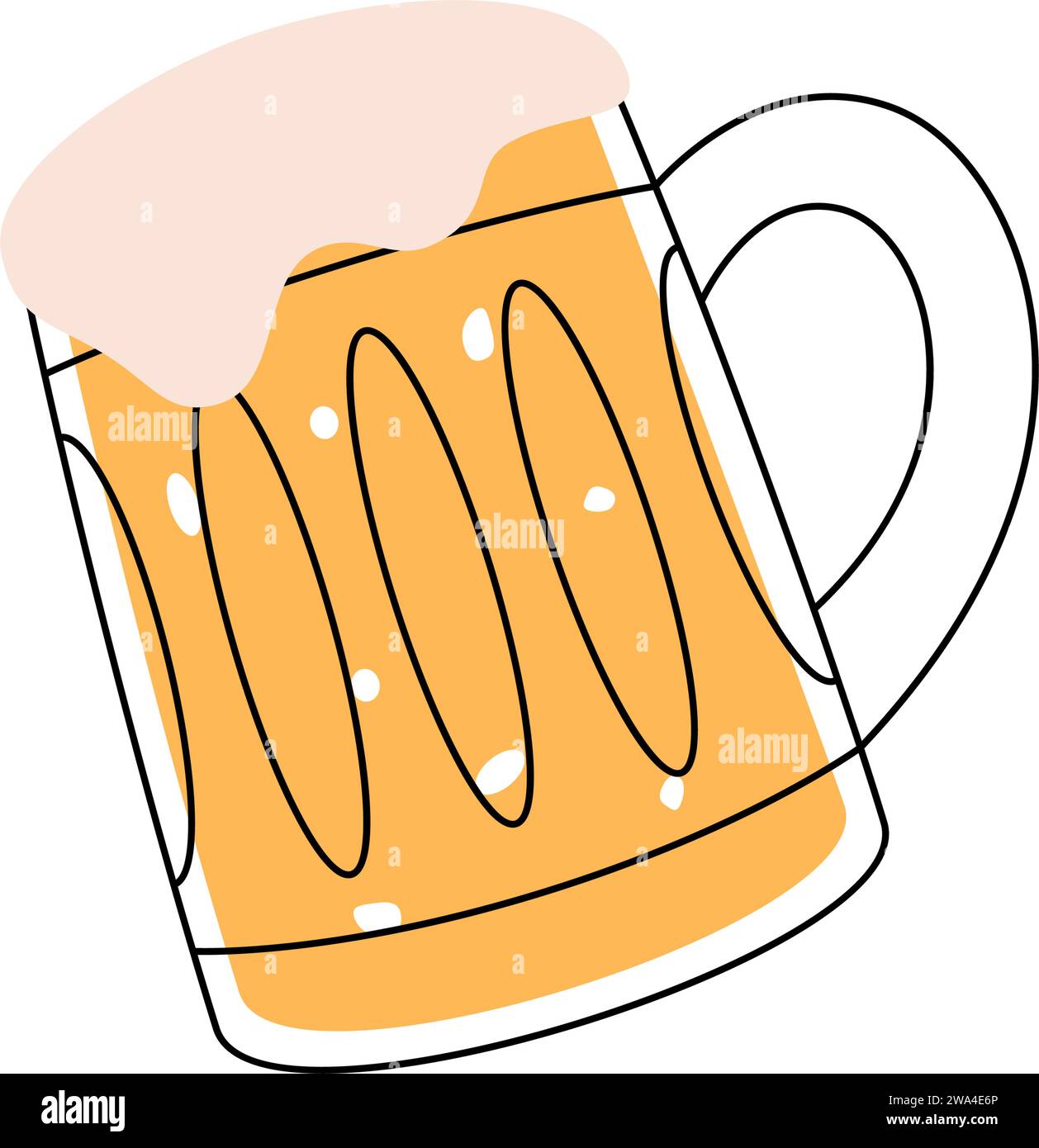 Beer mug. Beer pub product. Brewing process, brewery factory production ...