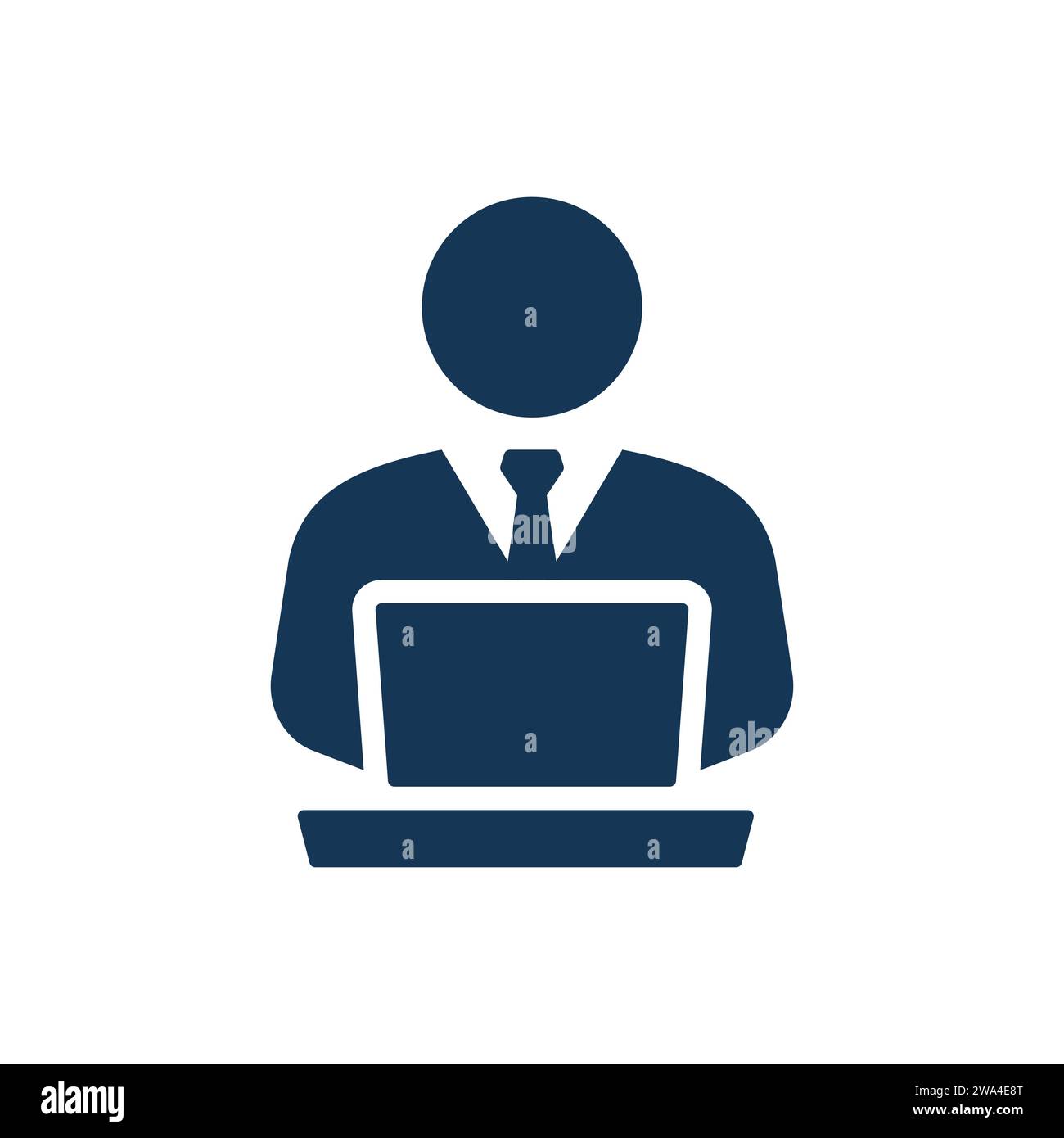 Employee icon. Vector illustration isolated on white background Stock ...