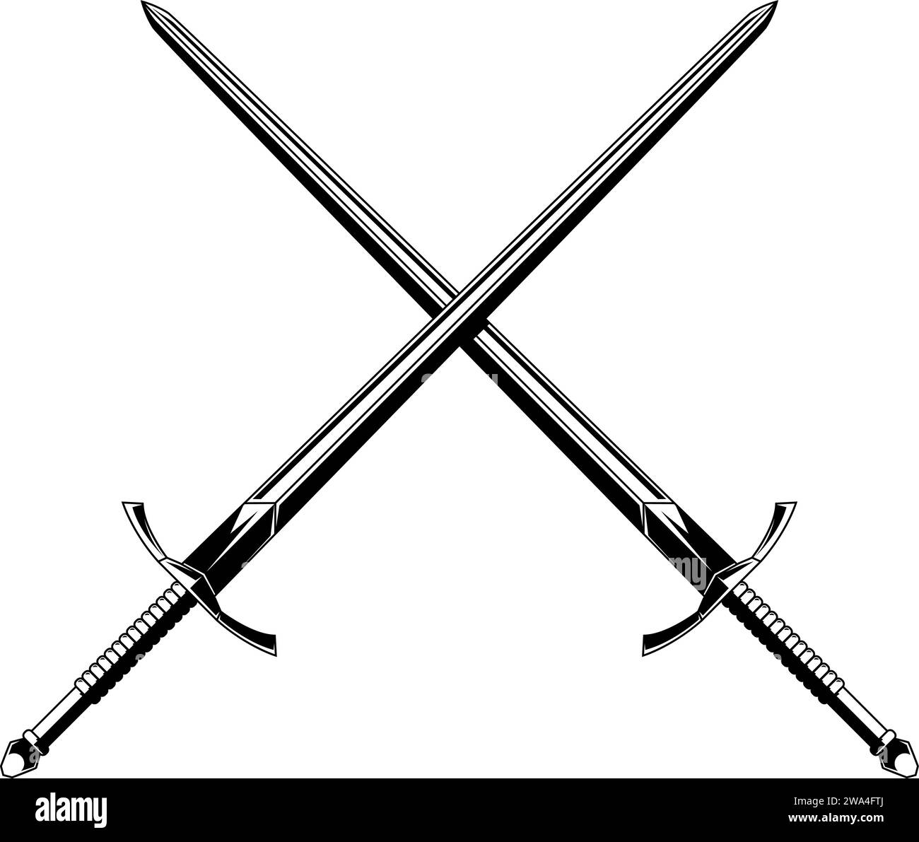 Knights cross with swords hi-res stock photography and images - Alamy