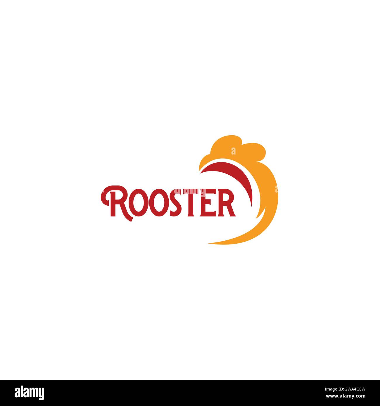 Rooster Logo Simple Design. Chicken Logo Stock Vector Image & Art - Alamy