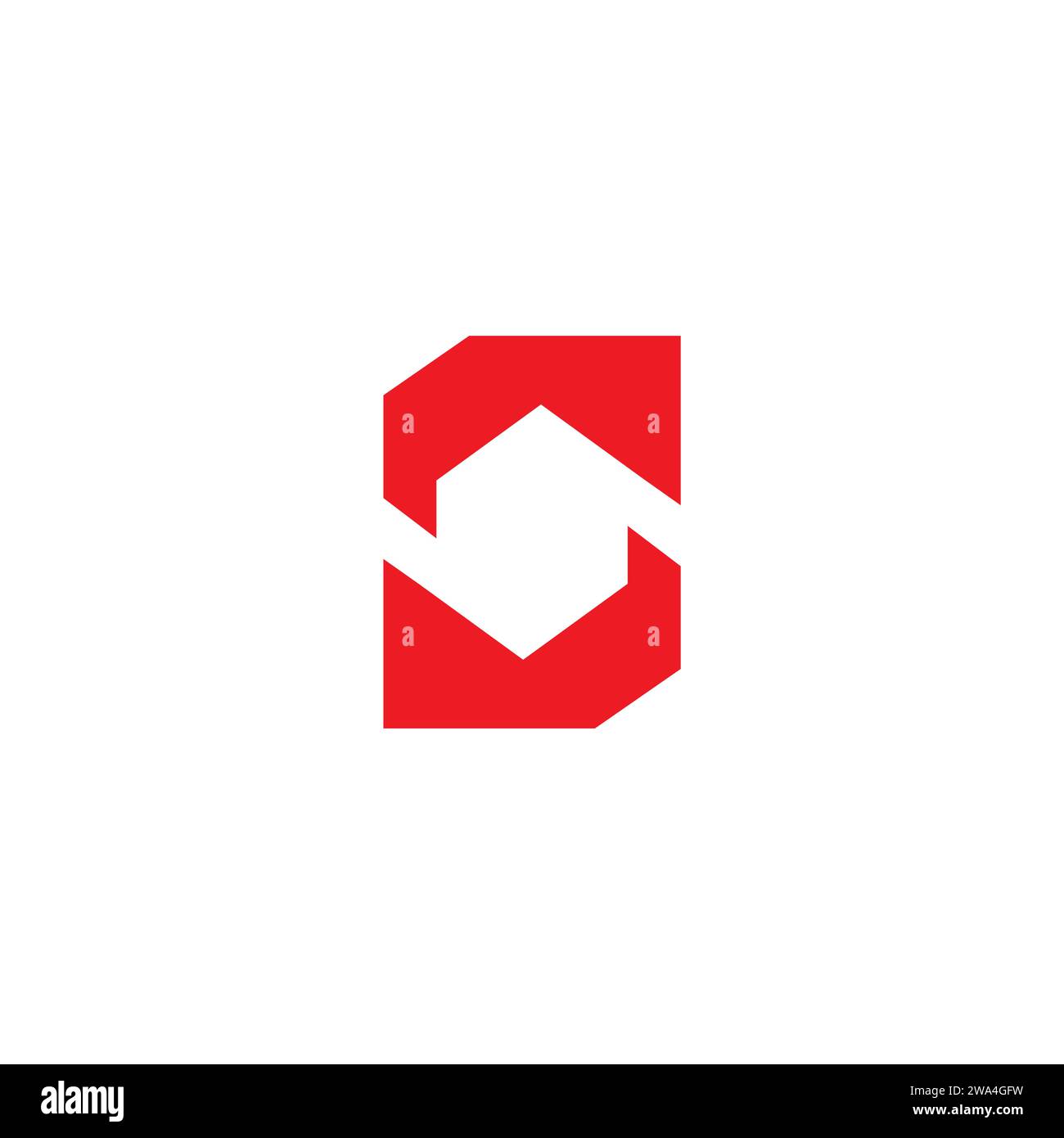 S Circle Logo With Red Color. Letter S Icon Stock Vector Image & Art ...