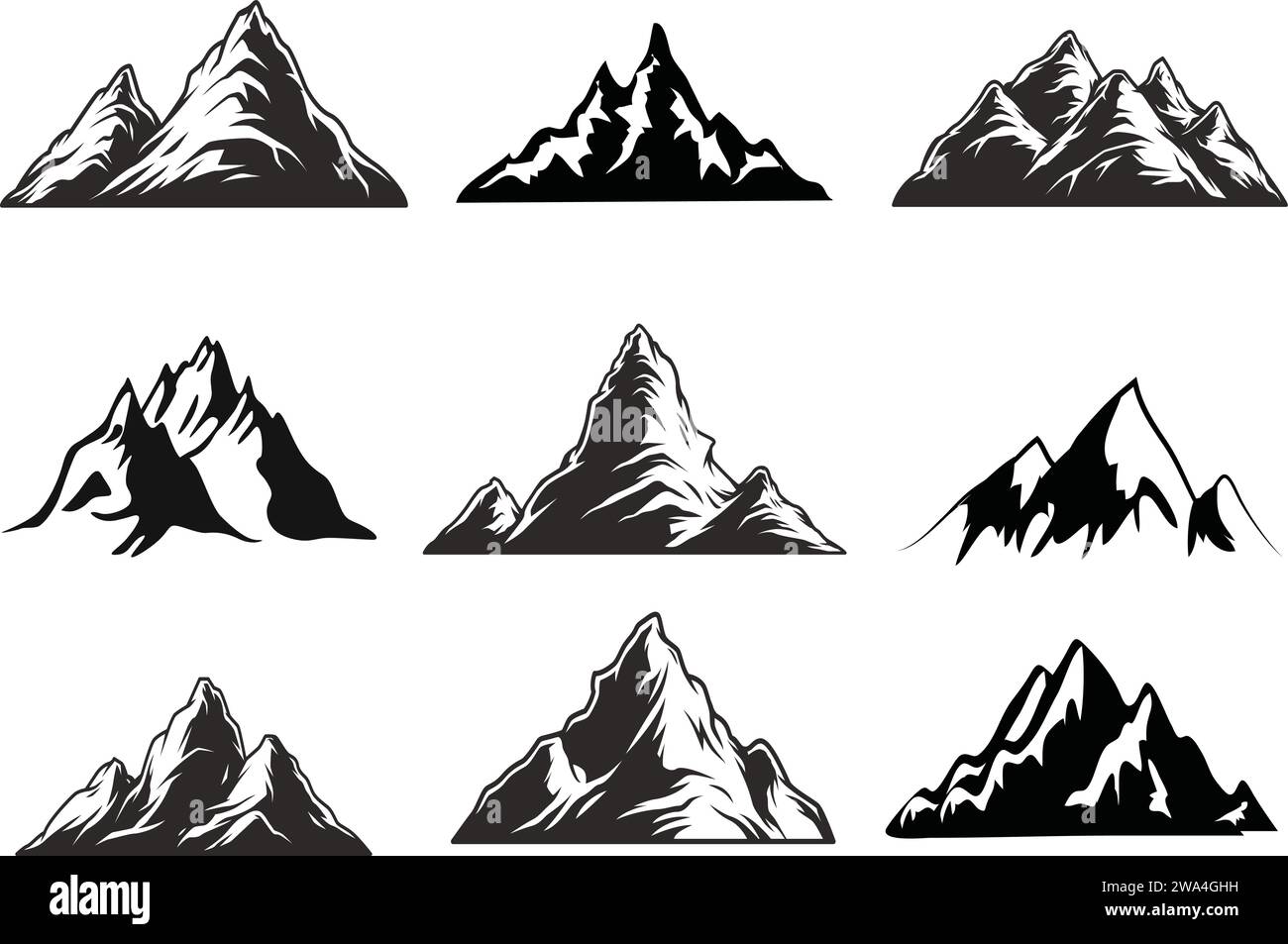 Hiking at the top Stock Vector Images - Alamy