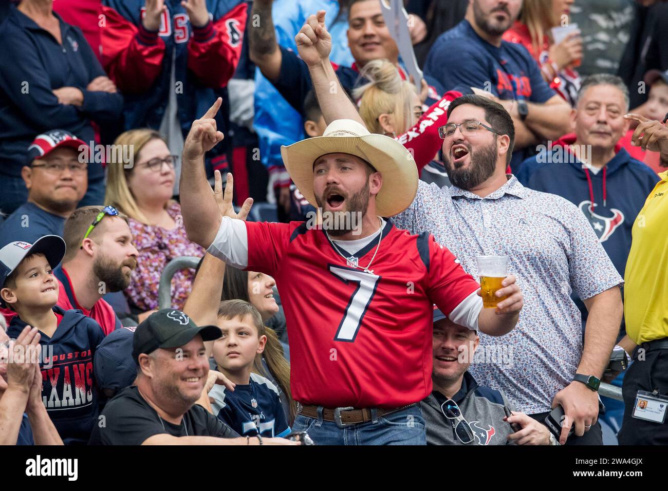 USA. 31st Dec, 2023. December 31, 2023: Houston Texans fans during a ...