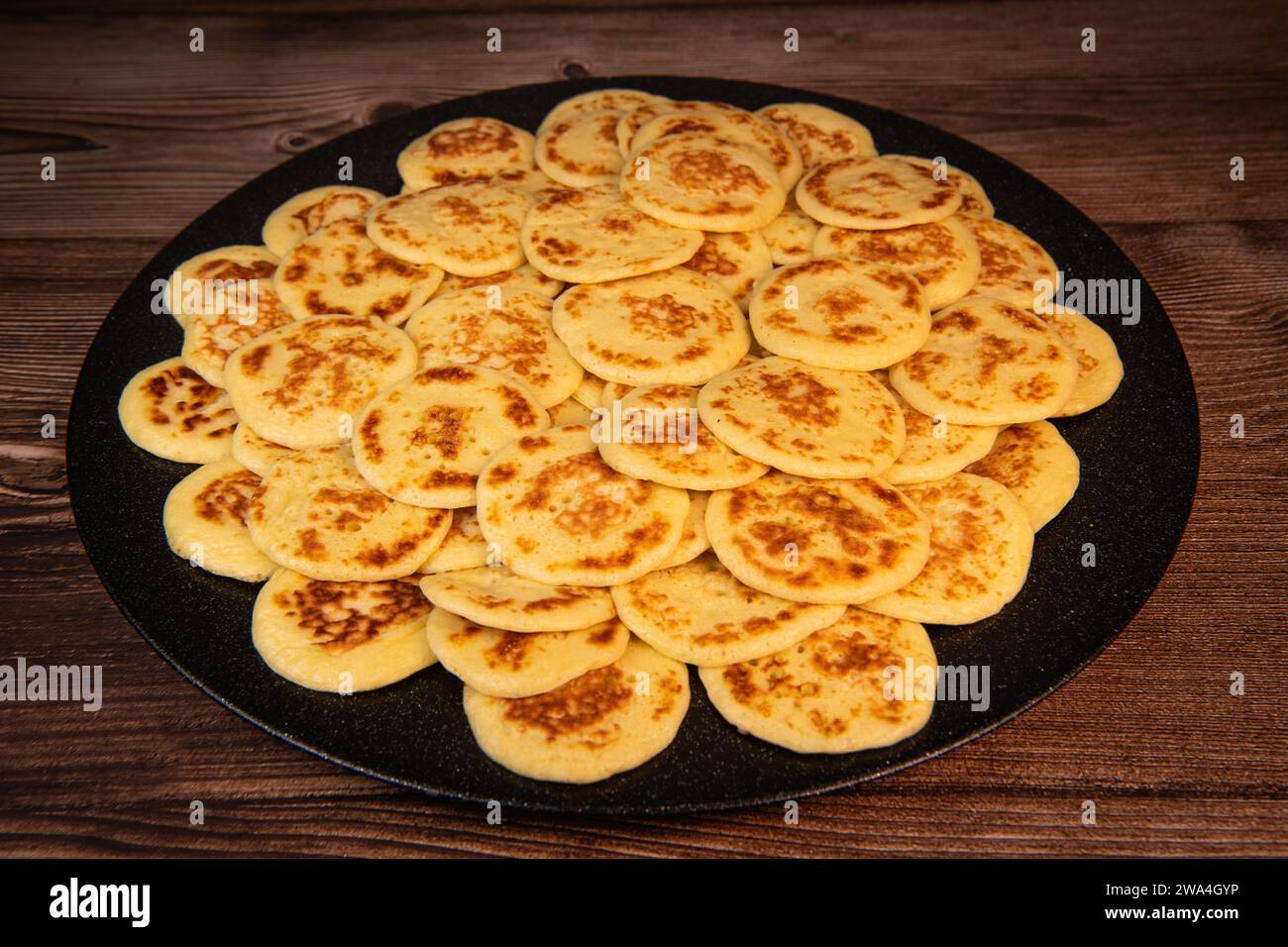 Close up Cocktail Blinis or mini blinis Stock Photo - Alamy