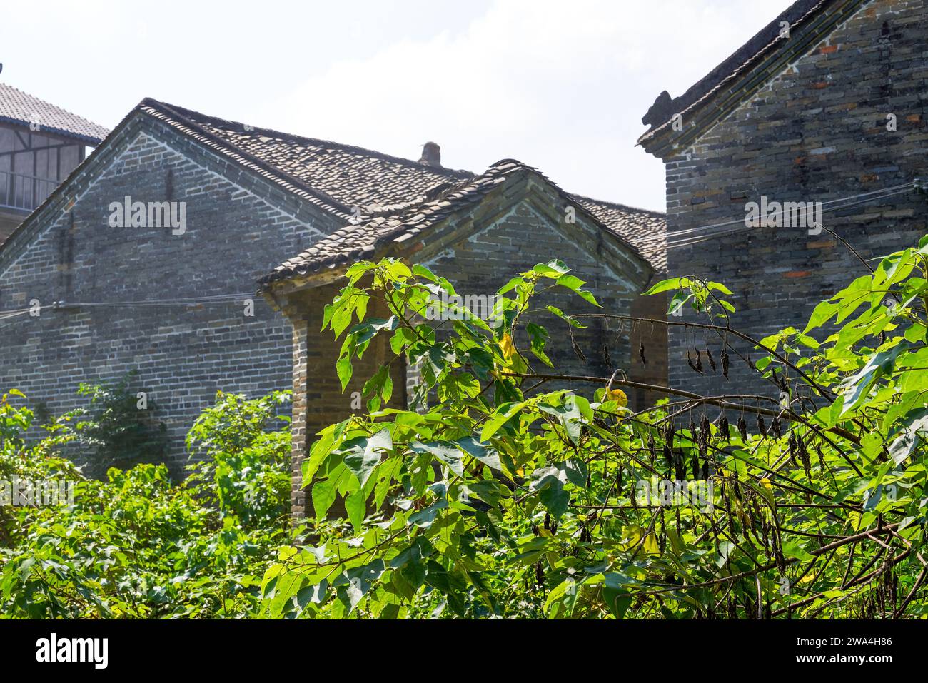 Old brick houses in rural China Stock Photo - Alamy