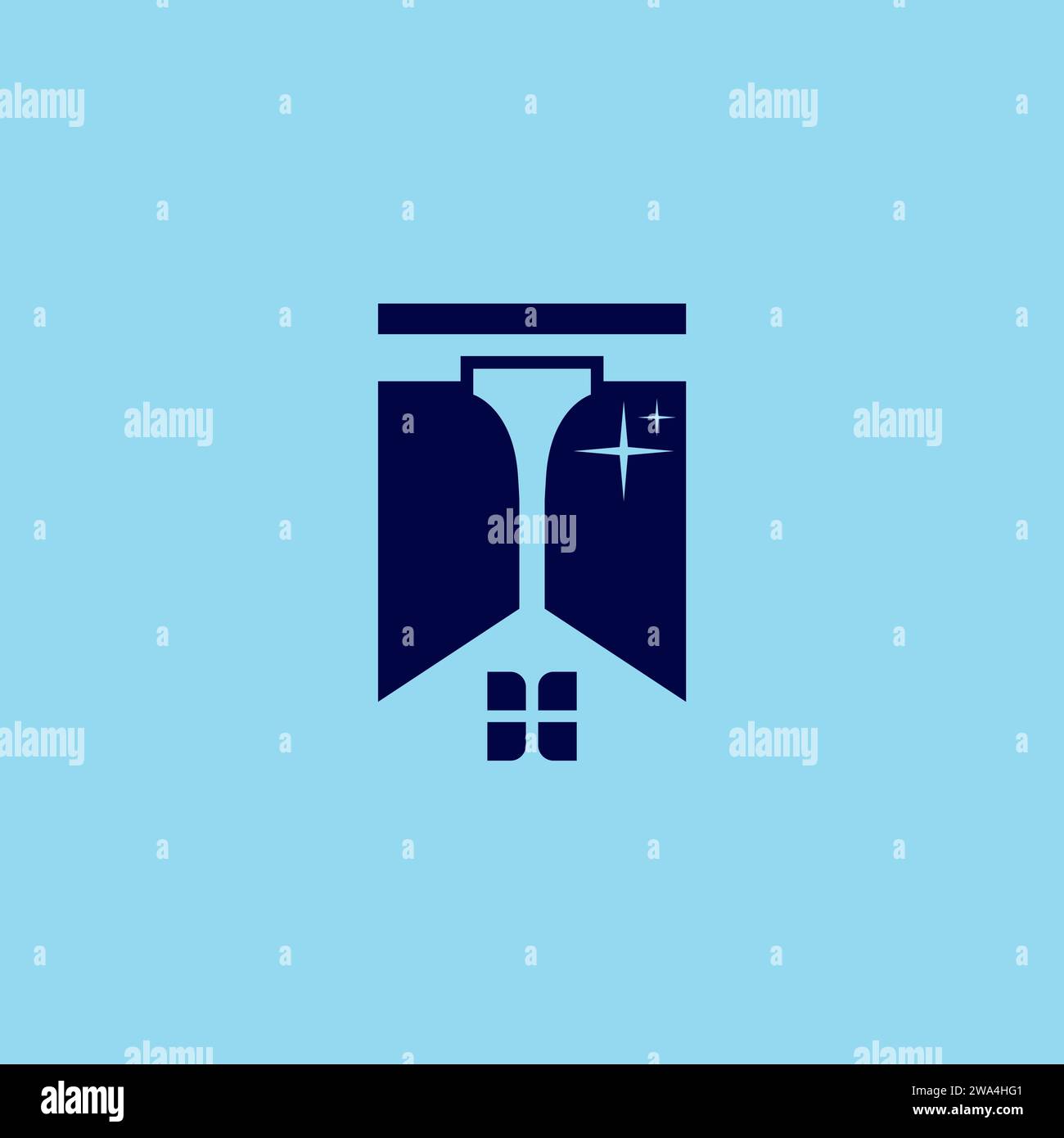 Home Cleaning Logo Symbol. Window Logo Stock Vector Image & Art - Alamy