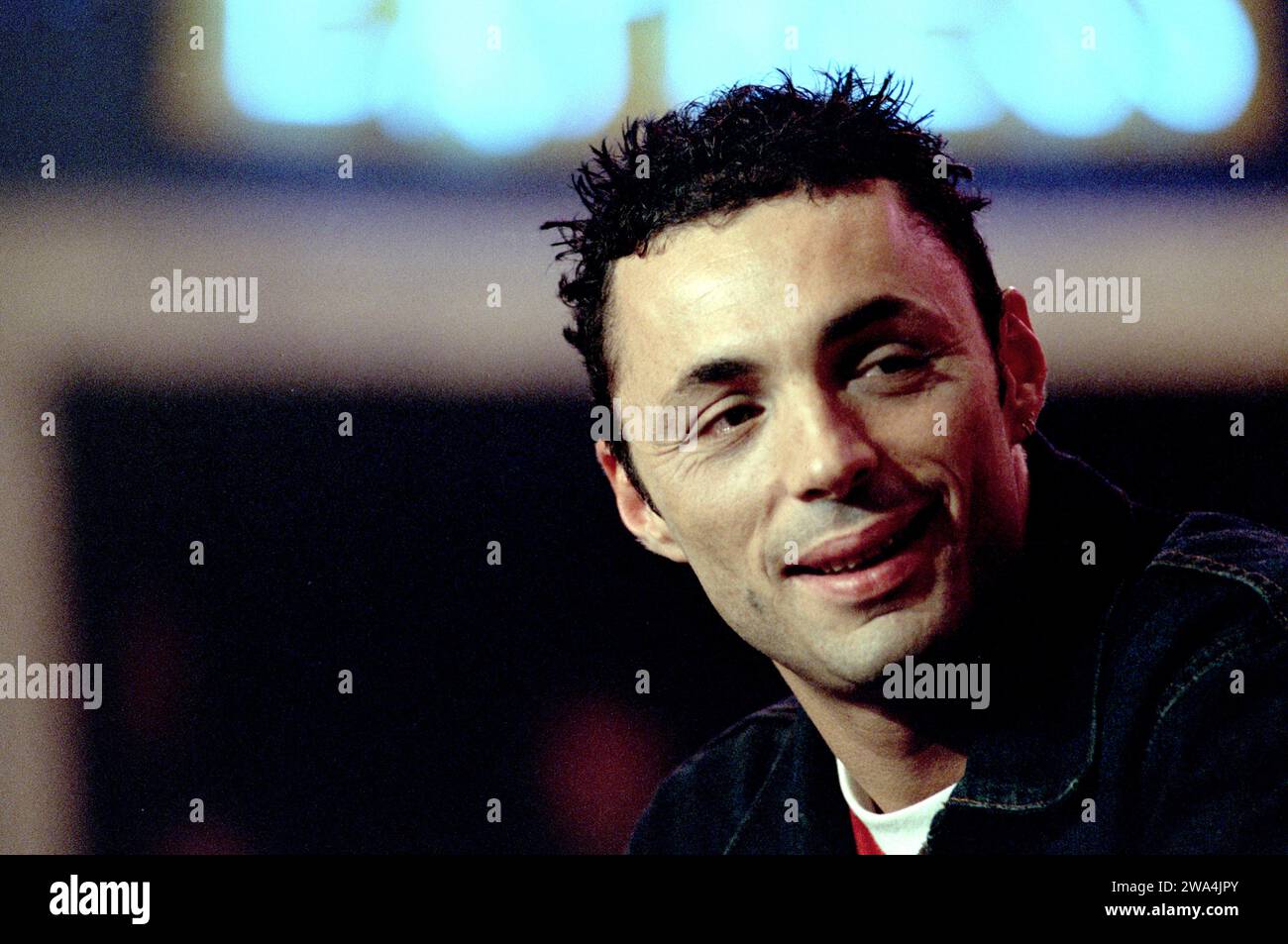 Italy Milan 1999-03-19 : Alex Britti,Italian singer,during the musical ...