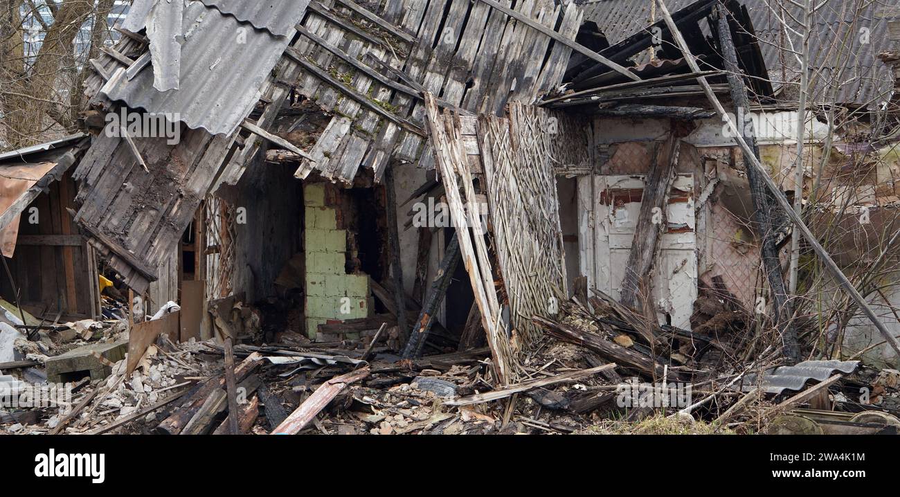 Burnt village hi-res stock photography and images - Alamy