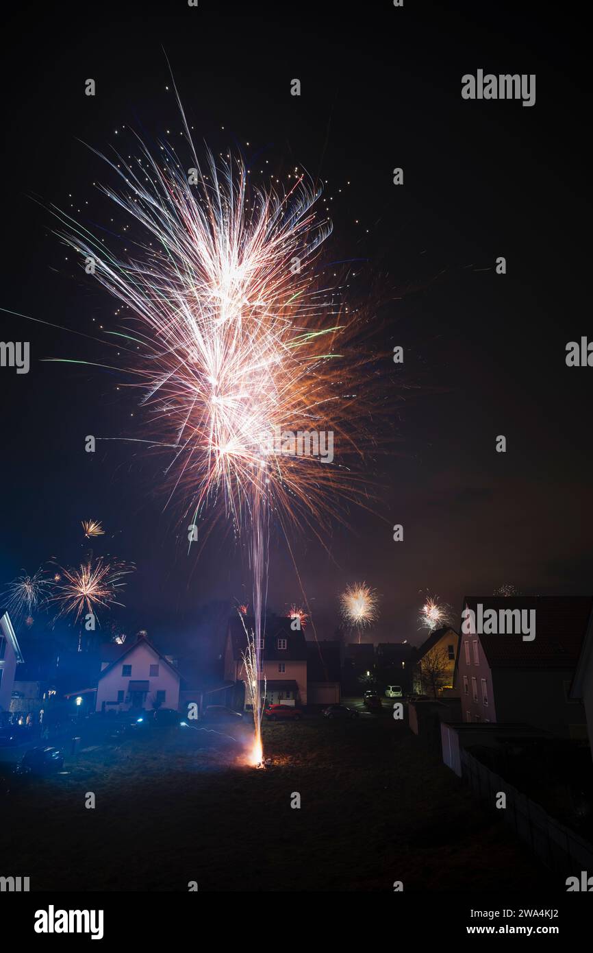 New year's eve fireworks germany hi-res stock photography and images ...