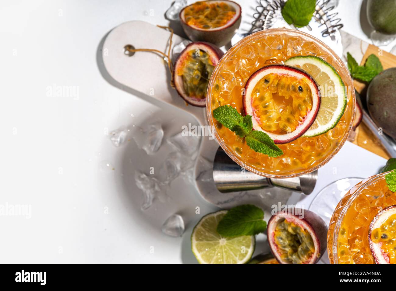 Passion Fruit Martini Cocktail Sweet Pornstar Alcoholic Drink With