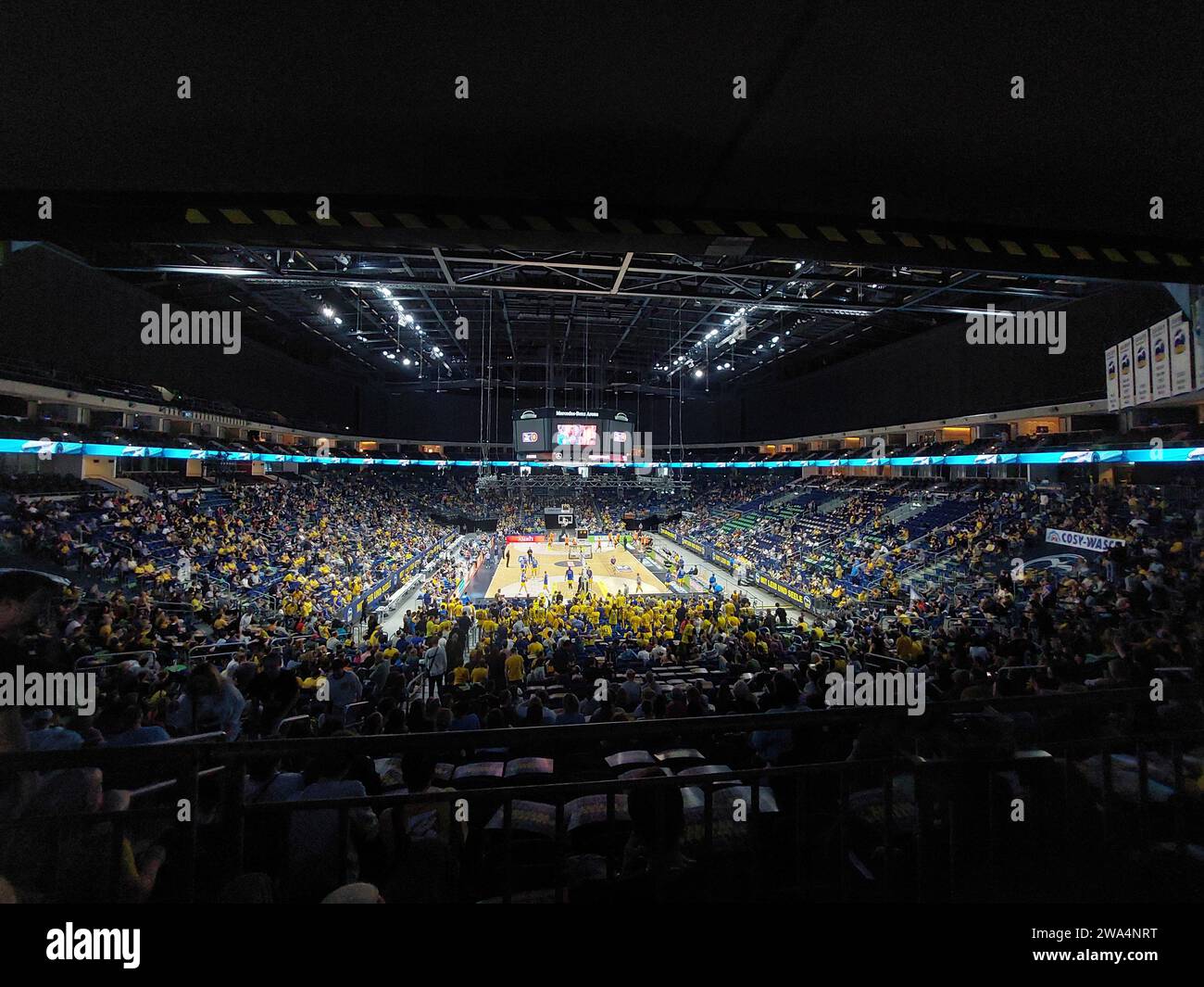 Alba Berlin match in the Mercedes Benz Arena Stock Photo - Alamy