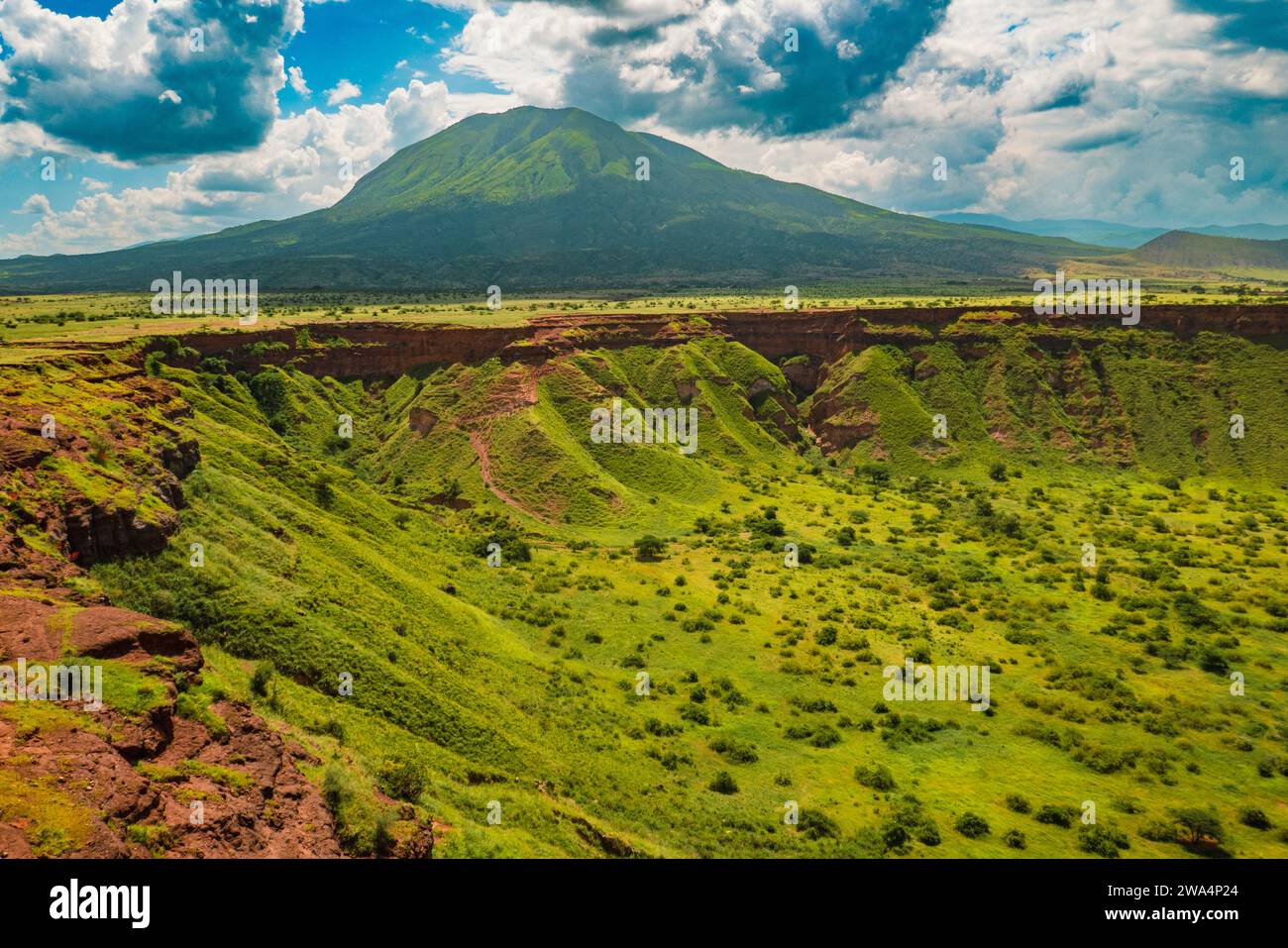 A panoramic view of Shimo la Mungu - God's Pit at the end of Makonde ...