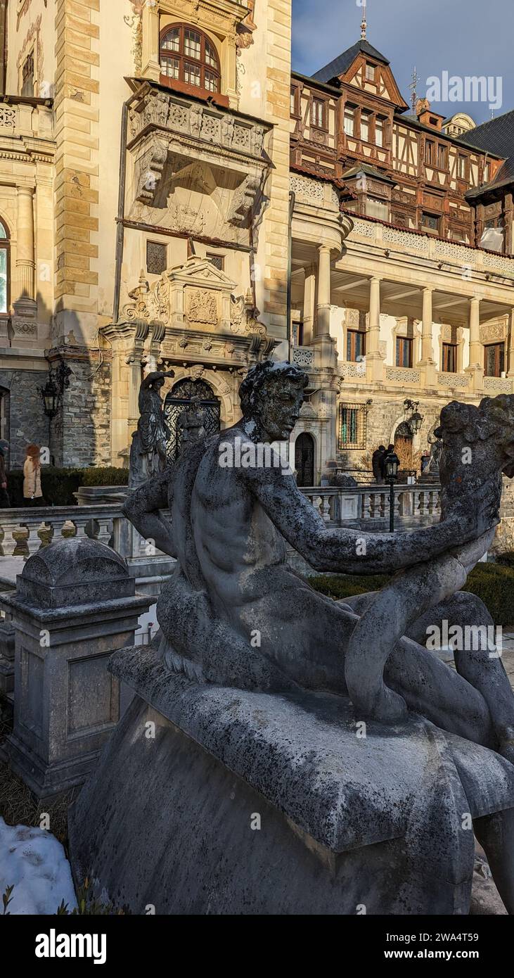 Pelesh castle, Sinaia, Romania Stock Photo - Alamy