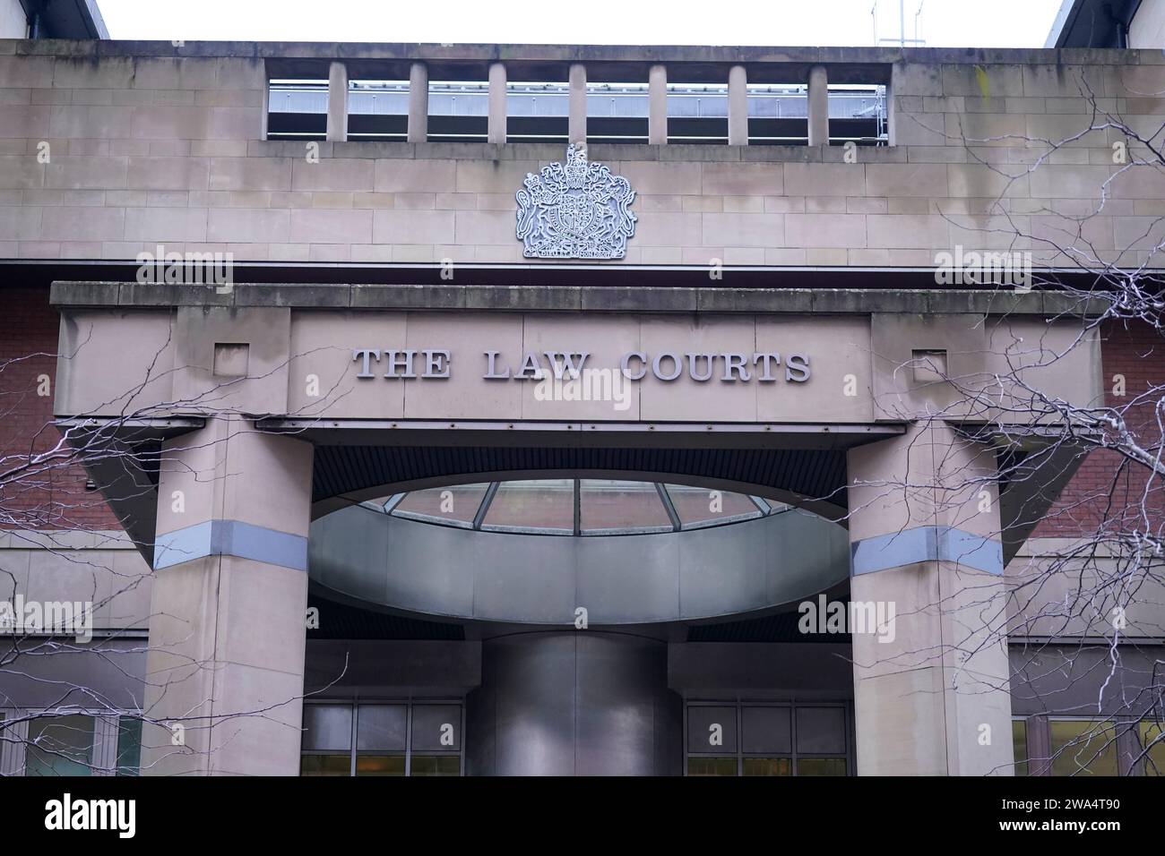 A view of the Sheffield Law Courts building, housing the High Court ...