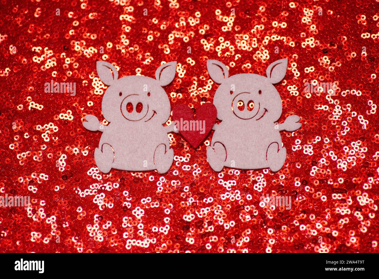 Pink lucky pigs with hearts and or lucky clovers wish you all the best ...