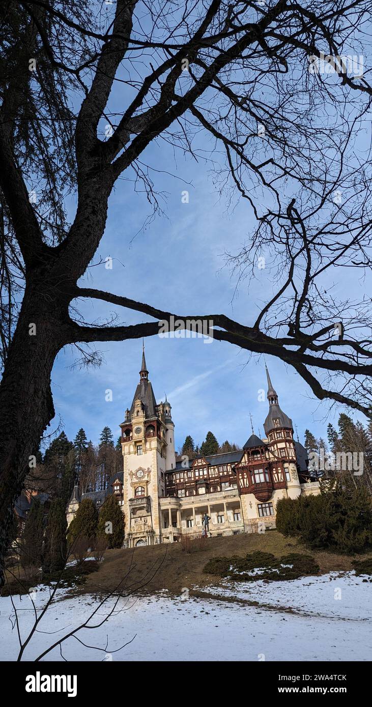 Pelesh castle, Sinaia, Romania Stock Photo - Alamy
