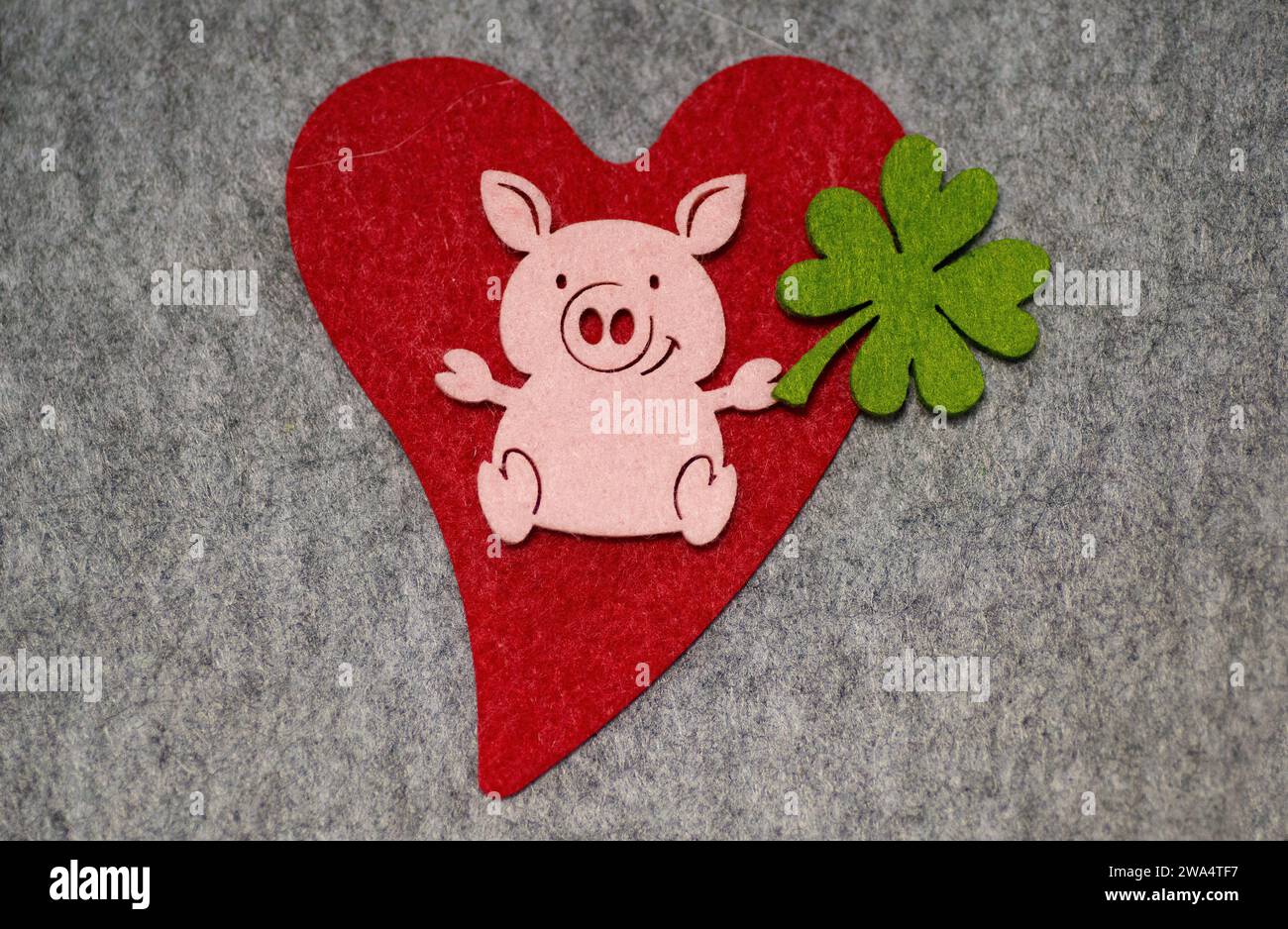 Pink lucky pigs with hearts and or lucky clovers wish you all the best ...