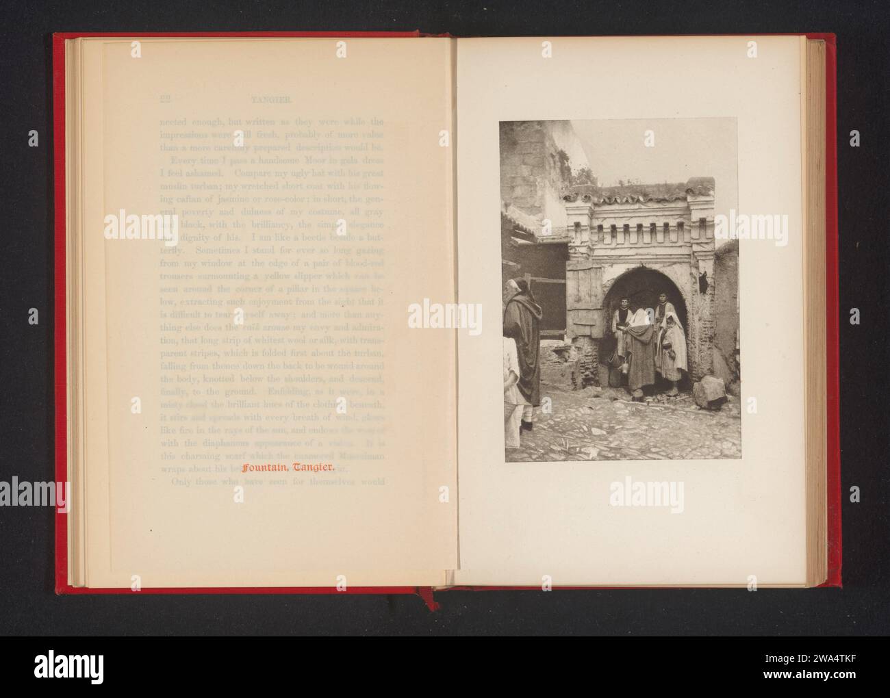 Fontein in een straat te Tanger, Hazzard & Stambach, c. 1887 - in or ...