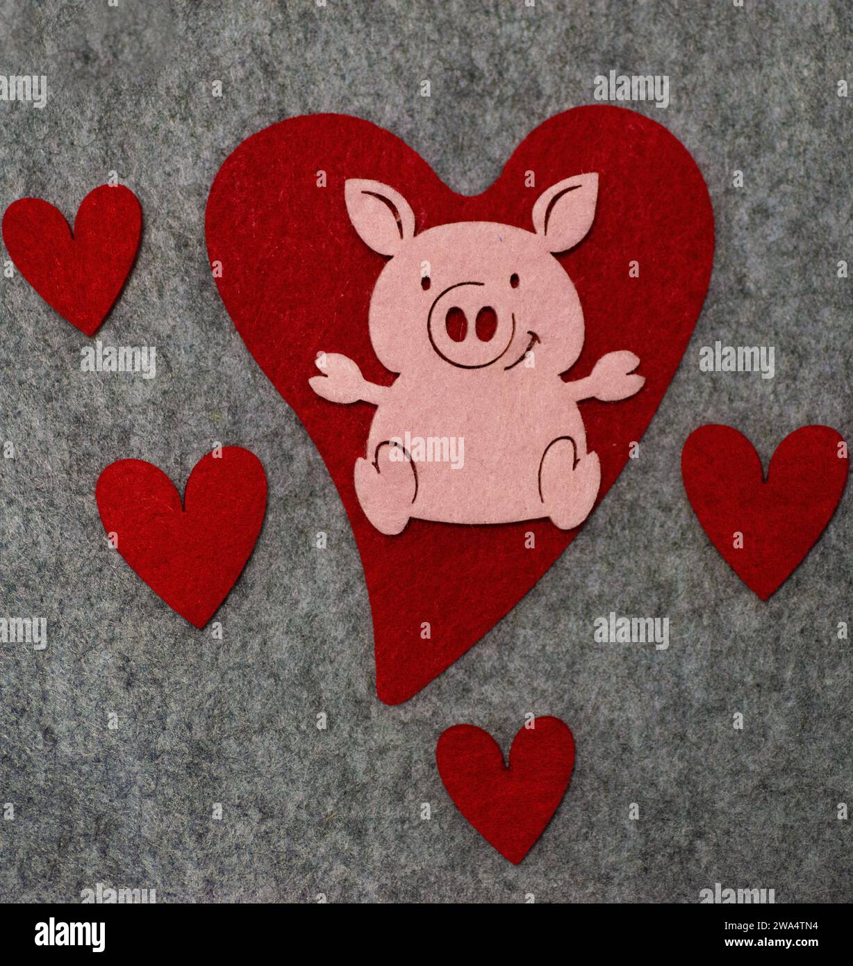Pink lucky pigs with hearts and or lucky clovers wish you all the best ...