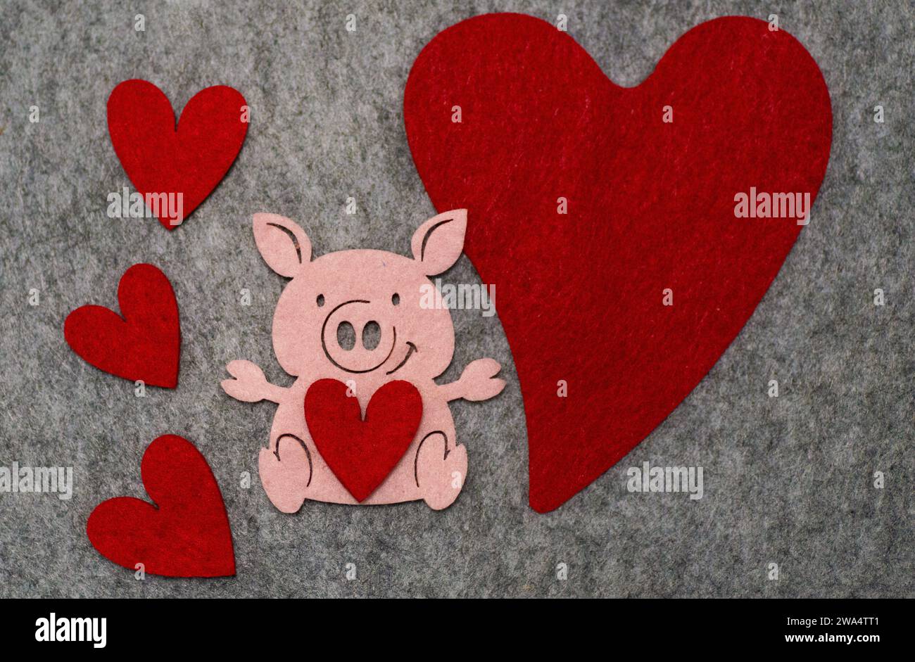 Pink lucky pigs with hearts and or lucky clovers wish you all the best ...