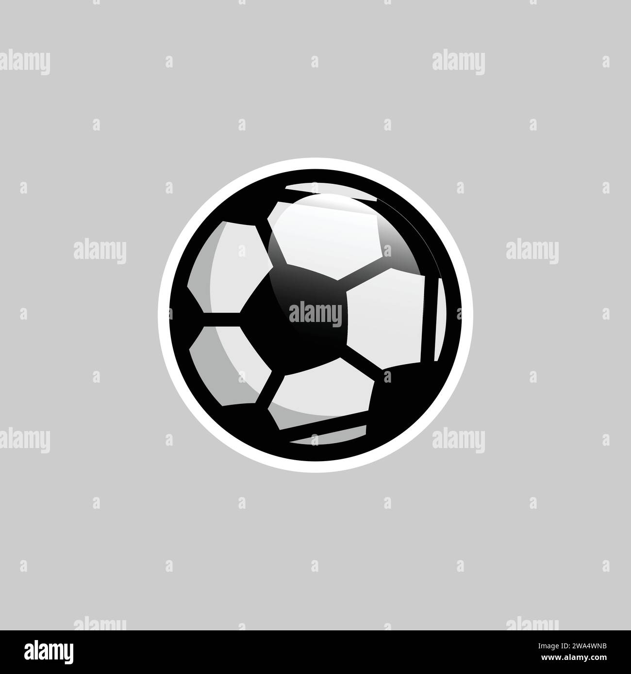 Soccer sticker Stock Vector Images - Alamy