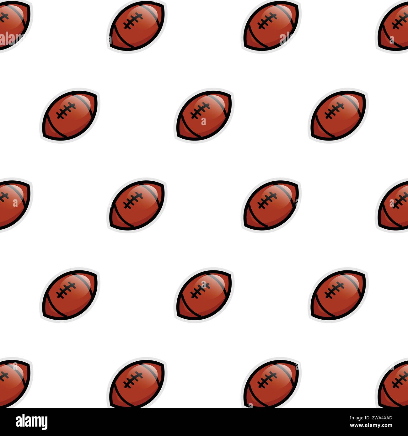Football vector pattern hi-res stock photography and images - Alamy