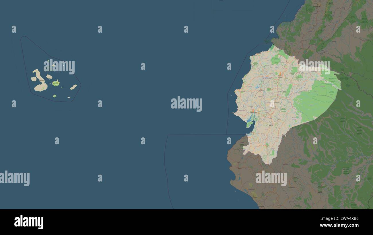 Map galapagos islands south america hi-res stock photography and images ...