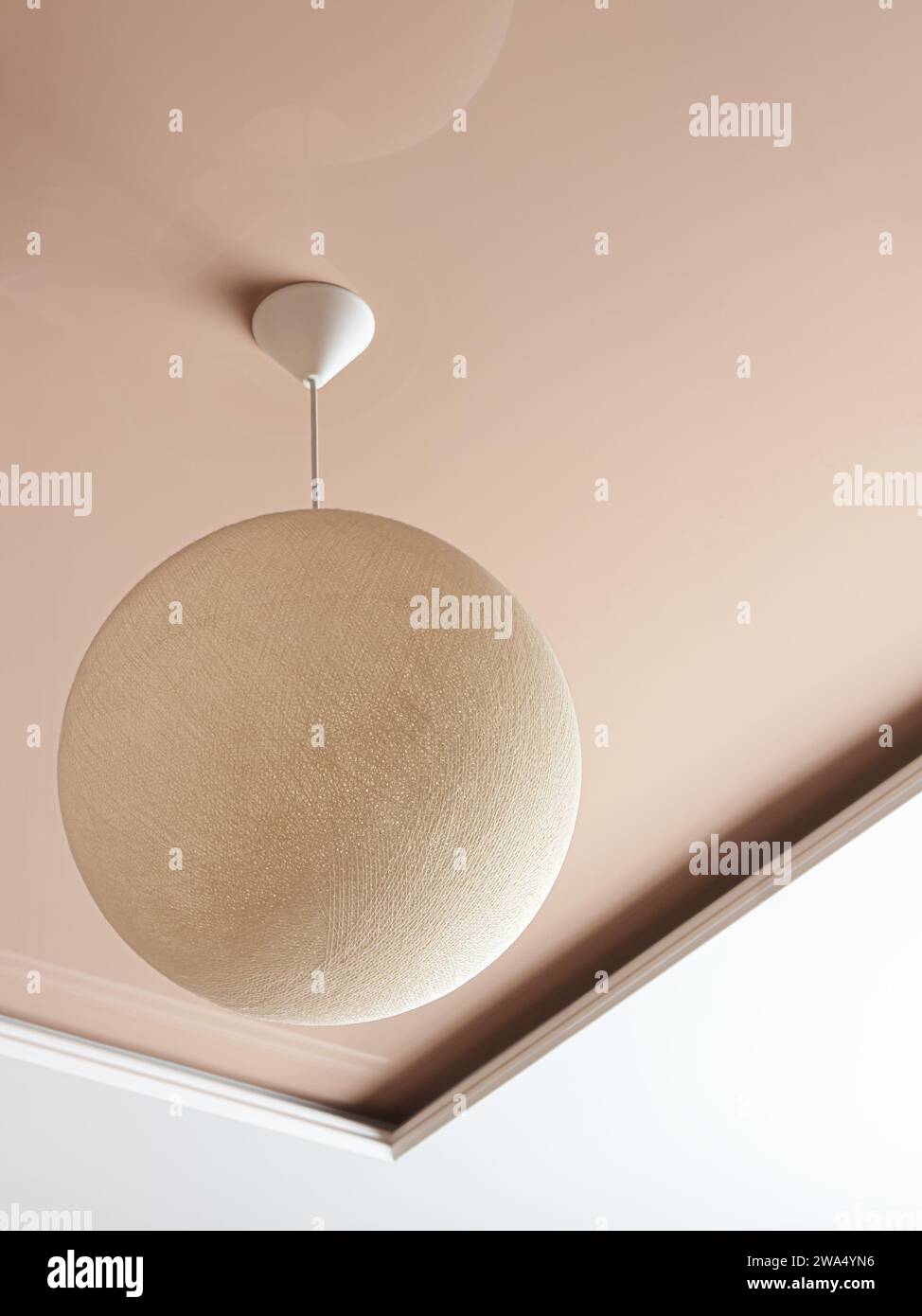 Modern minimalist round lamp in hi-res stock photography and images - Alamy